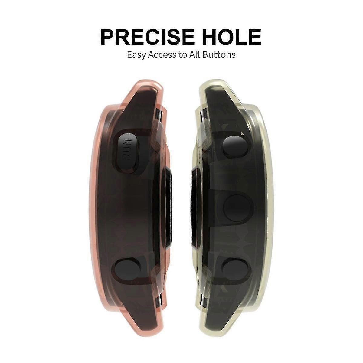 For Garmin Forerunner 965 Tpu Watch Case Frame Anti-scratch Transparent ...