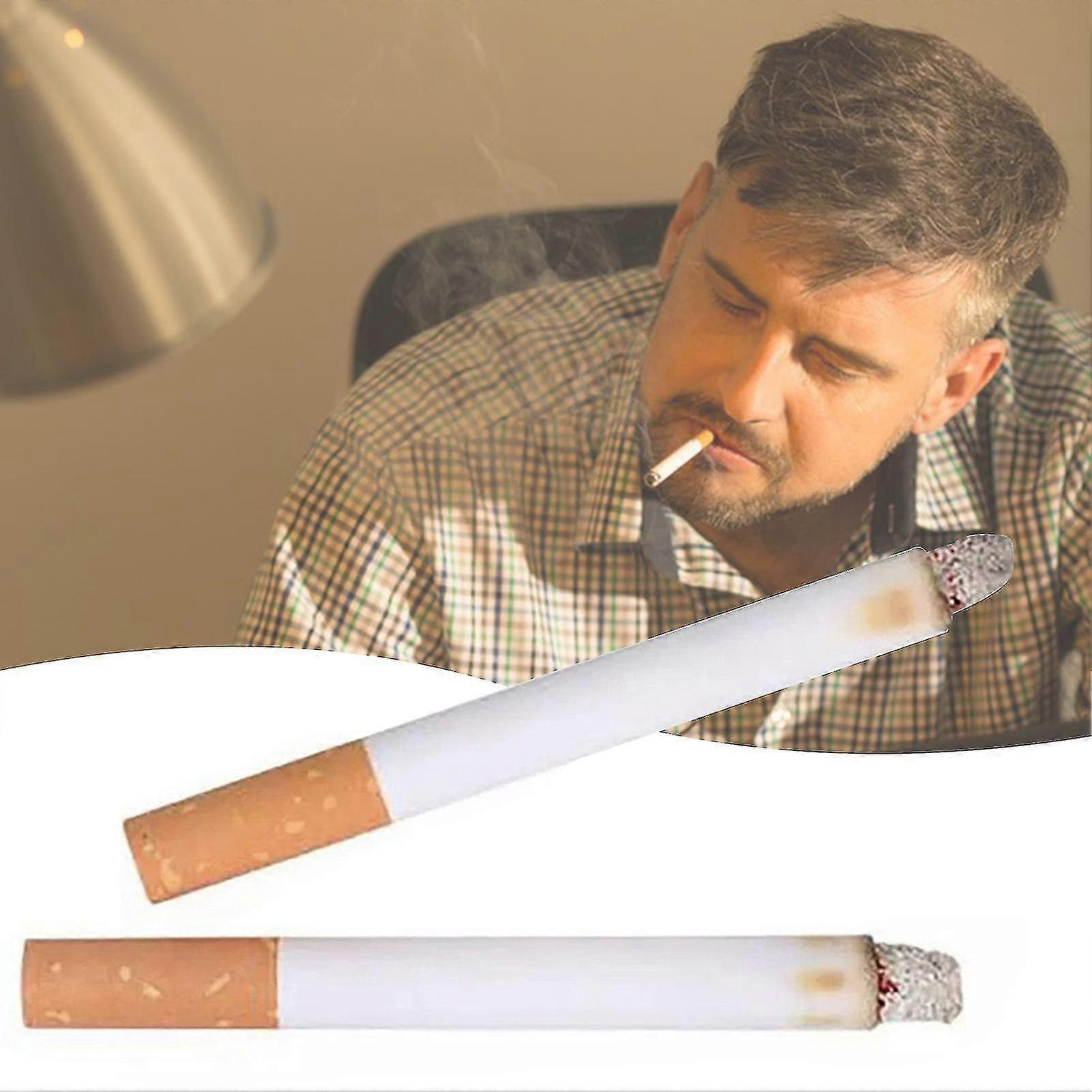 2-Pack Realistic Fake Cigarettes for Stage Smoke, Prank & Halloween ...