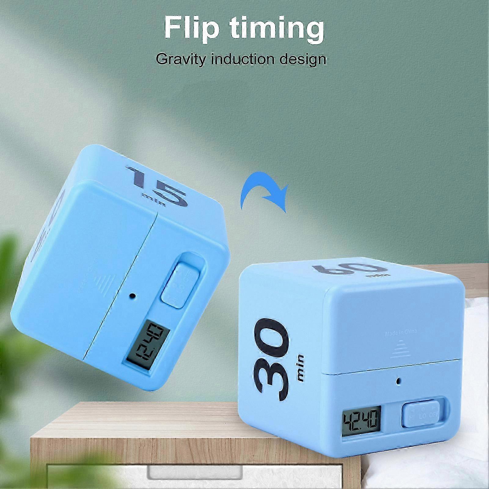 Cube Timer 15-60 Minute Countdown, Silent Vibrating Alarm, Portable ...