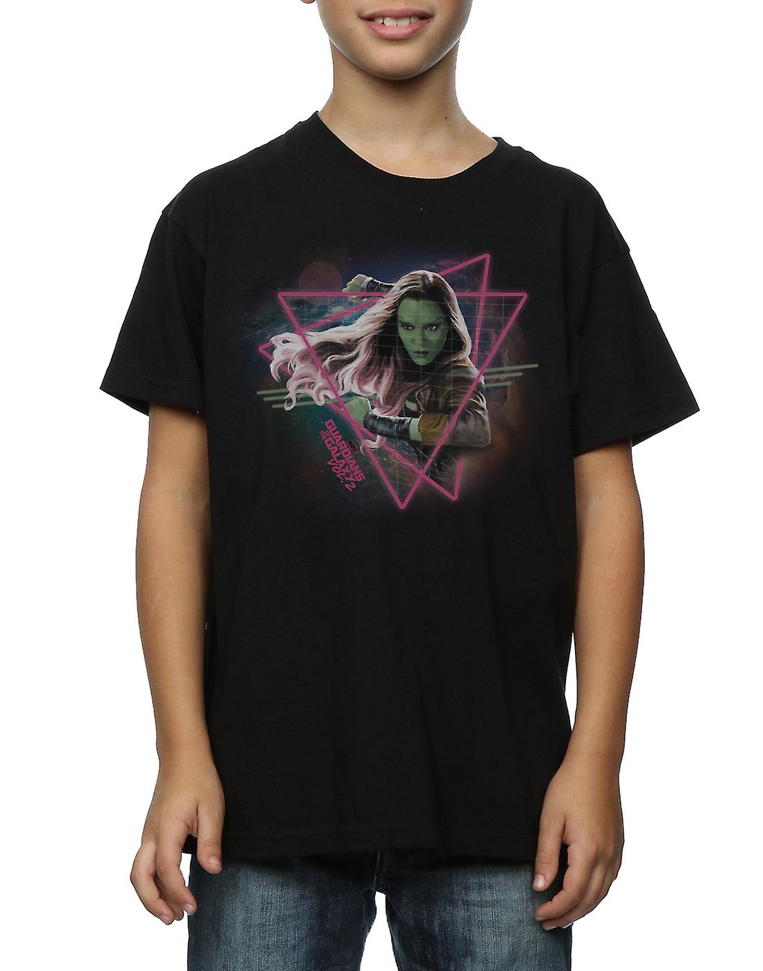 Marvel Boys Guardians Of The Galaxy Neon Gamora T-Shirt | Fruugo US