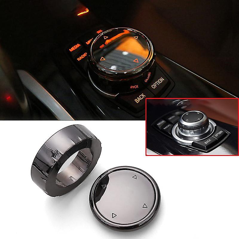 For Idrive Car Multimedia Button Cover Trim Knob Sticker For - F10 F18 ...