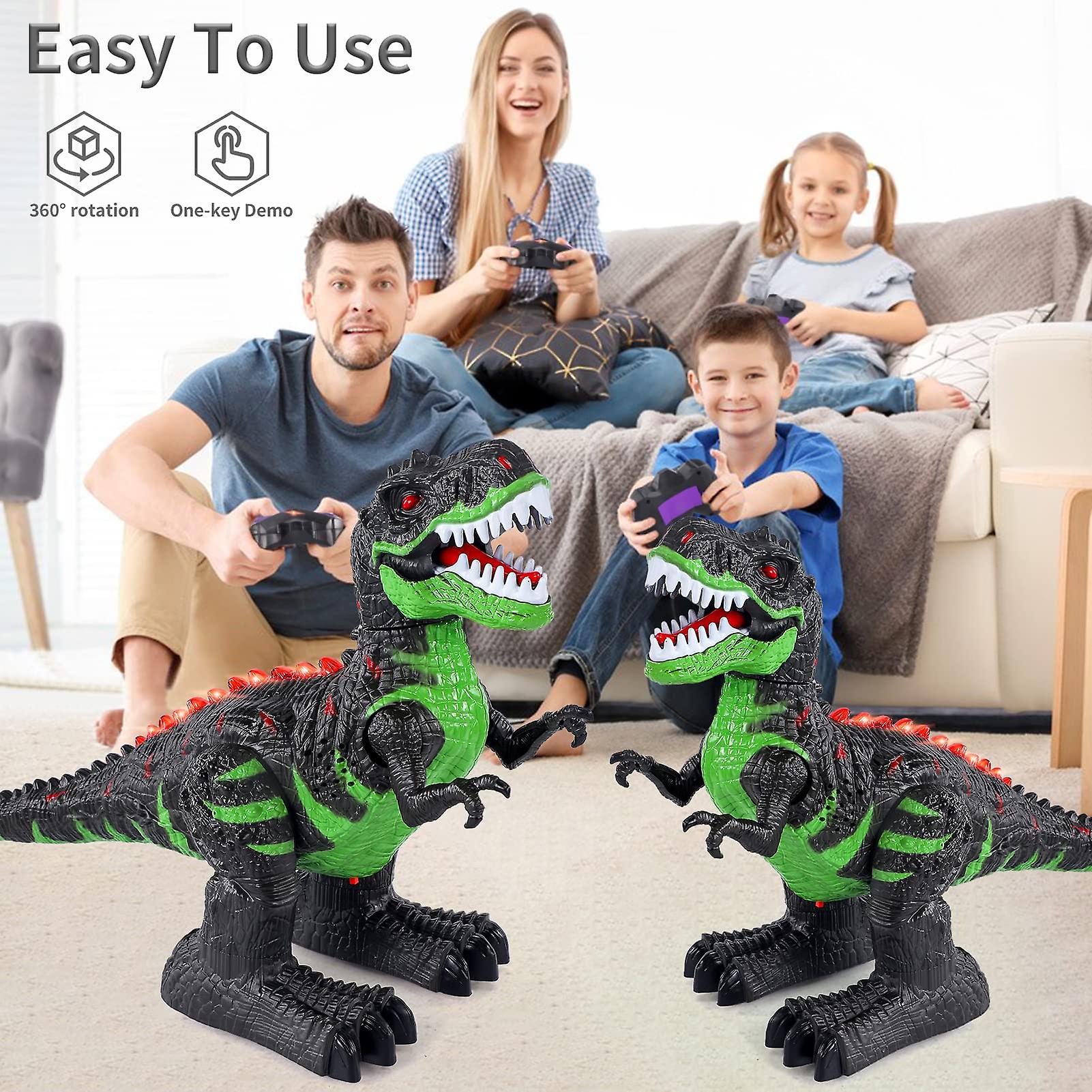 2023 - Remote Control Dinosaur Toys For Kids Boys, 360 Rotating Stunts ...