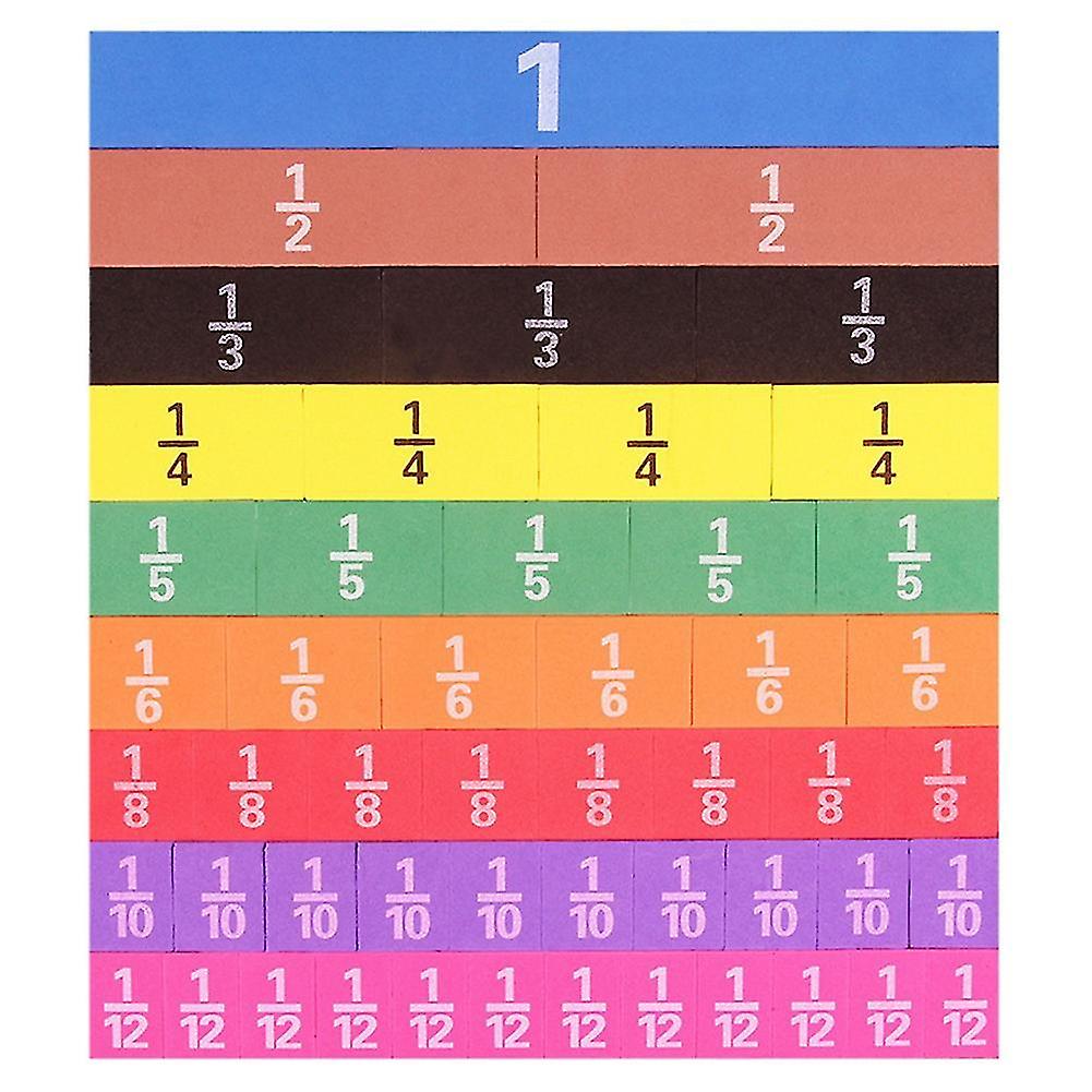 Classroom Educational Kit Magnetic Mathematical Fraction Block Addition ...