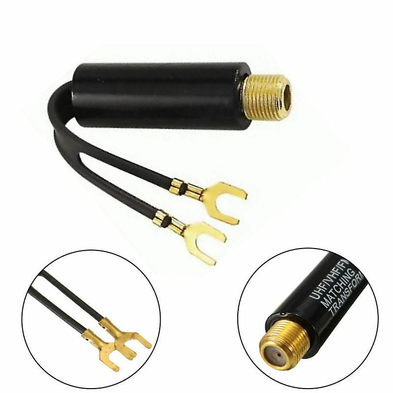 Coaxial AV Adapter Antenna Match Transformer UHF VHF FM Plated 70 to300 ...