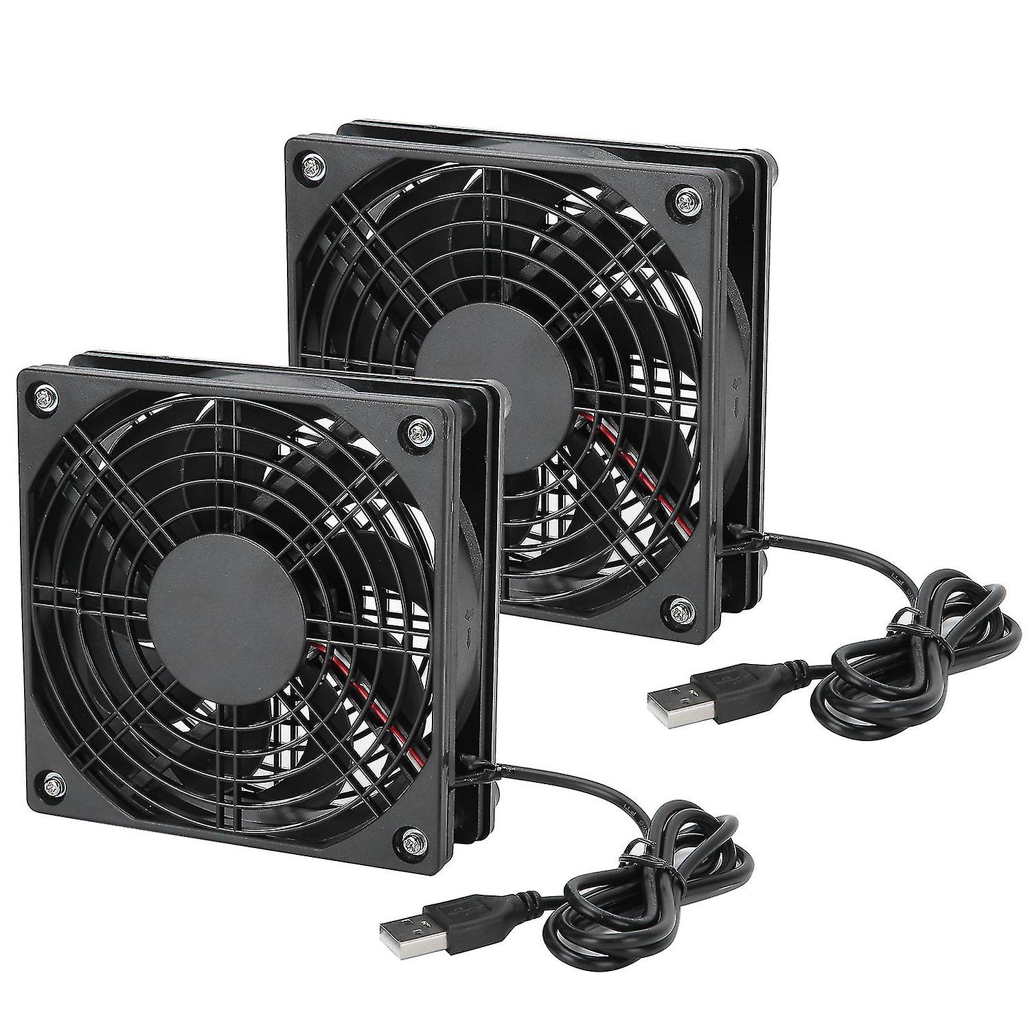 Quiet Cooling Fan - 2pcs | Ultra Silent USB PC Cooler Fan | Fruugo UK