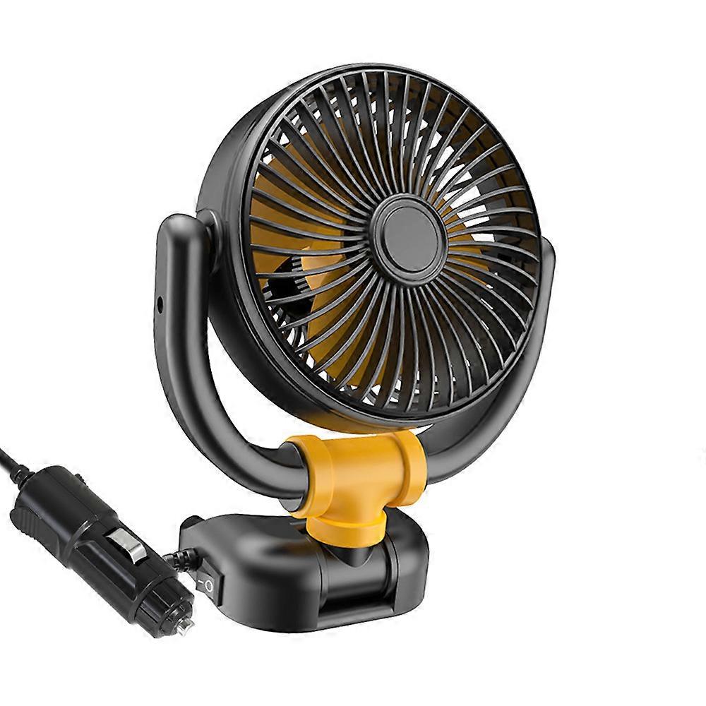 LBQ Car Single Head Fan 5/12/24V 360 Adjustable Air Cooling Fan Auto ...
