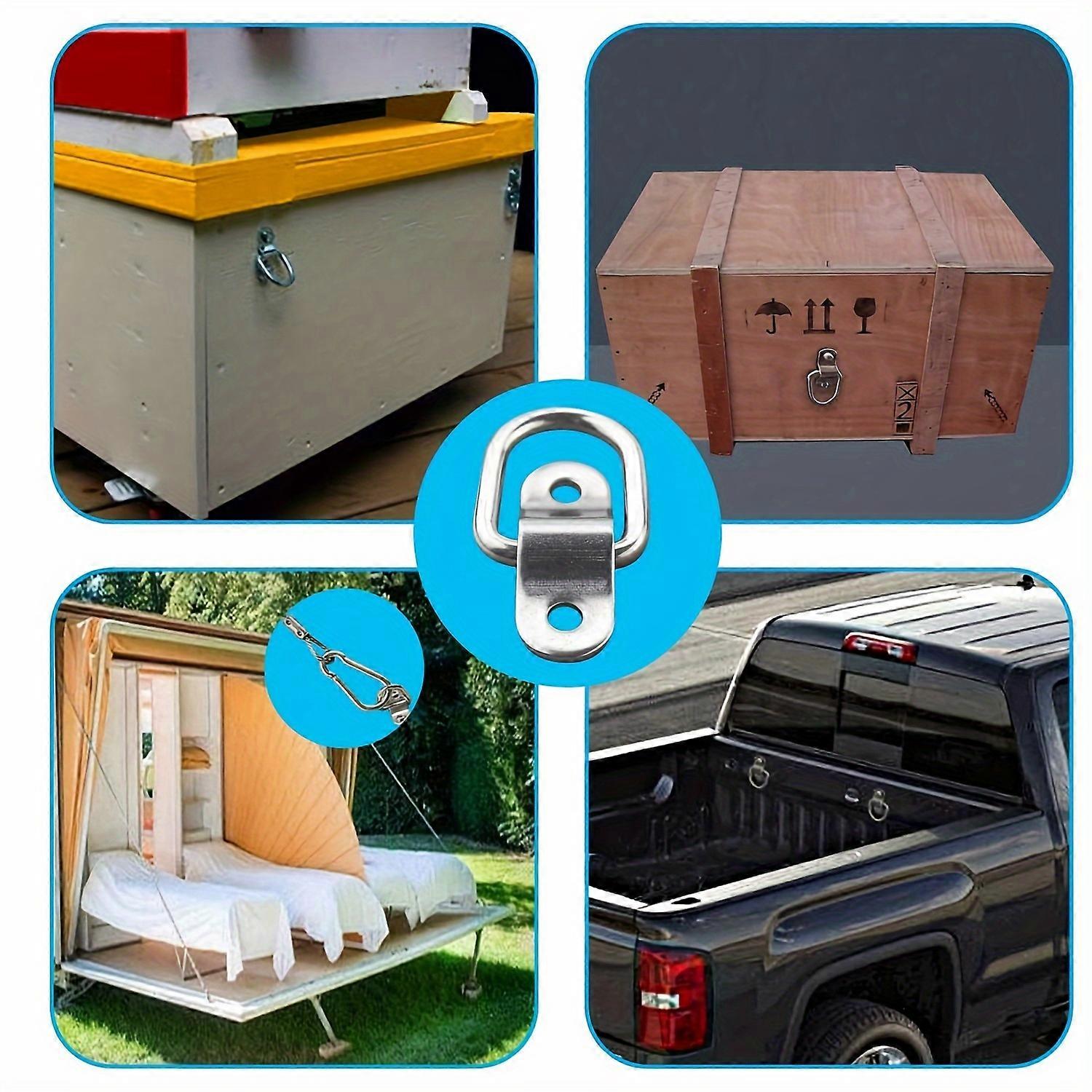 6 Pack 5mm Tie Down Anchors Stainless Steel Tie Down Anchors For Metal ...