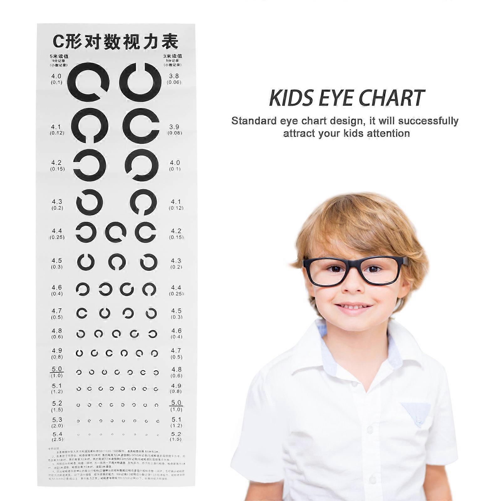 Eye Test Board Eye Test Poster Vision Exam Chart Eye Chart Poster ...