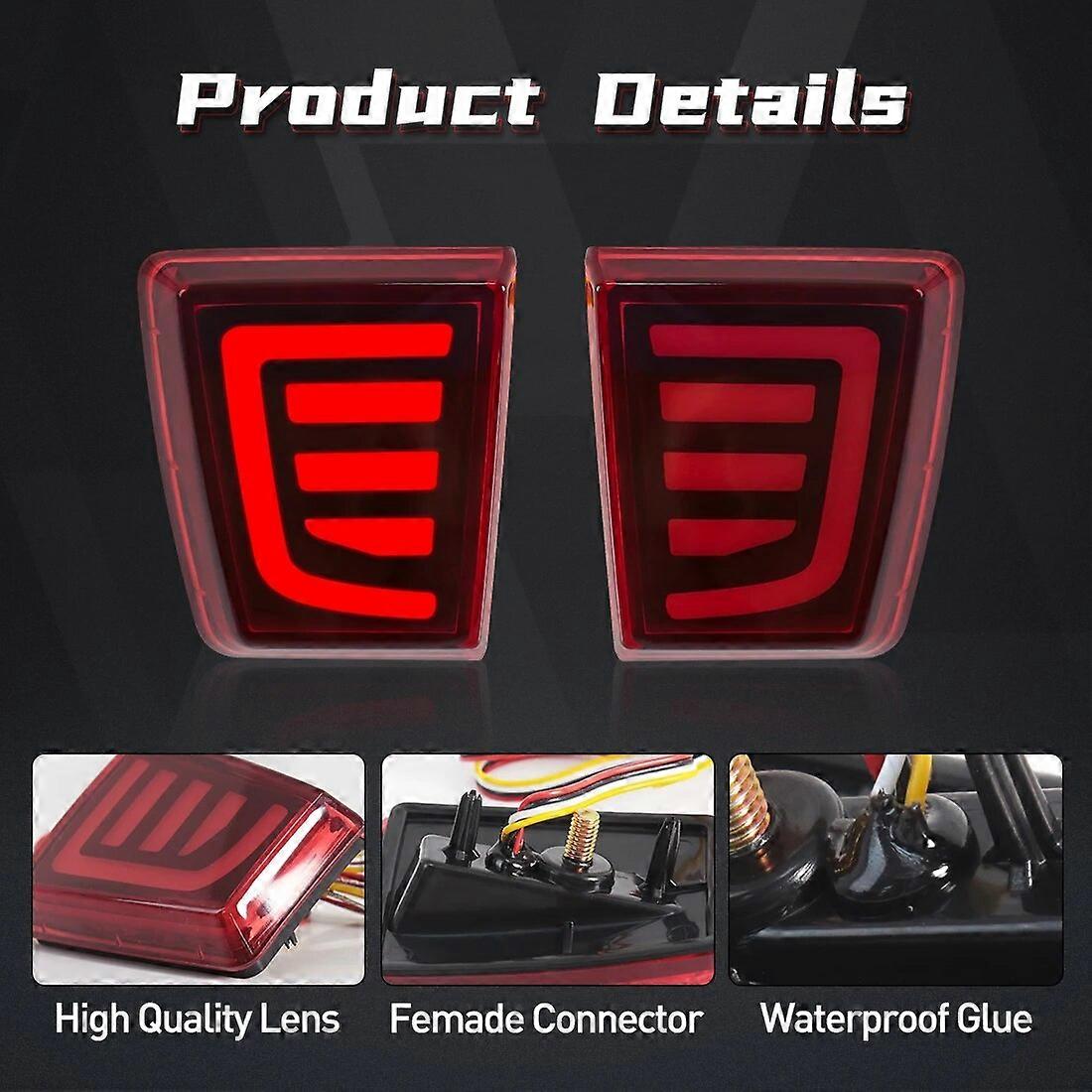LED Bumper Reflector Lights For Mitsubishi Pajero Shogun V97 V98 V87 V93 V95 Montero 2007 - 2020 ...