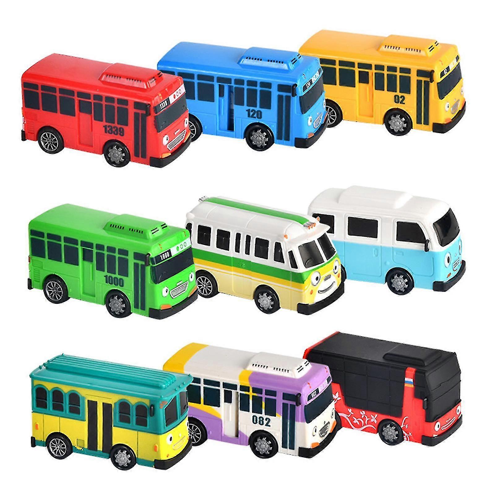 Little Bus Tayo Toy,little Bus Tayo Car Toy Set,pull Back Mini Cars For ...