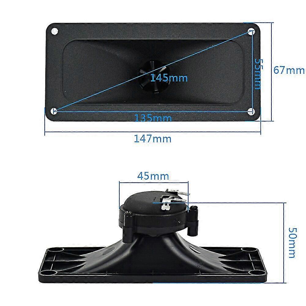 2Pcs 146*67mm piezoelectric tweeter piezo ceramics speaker horn ...