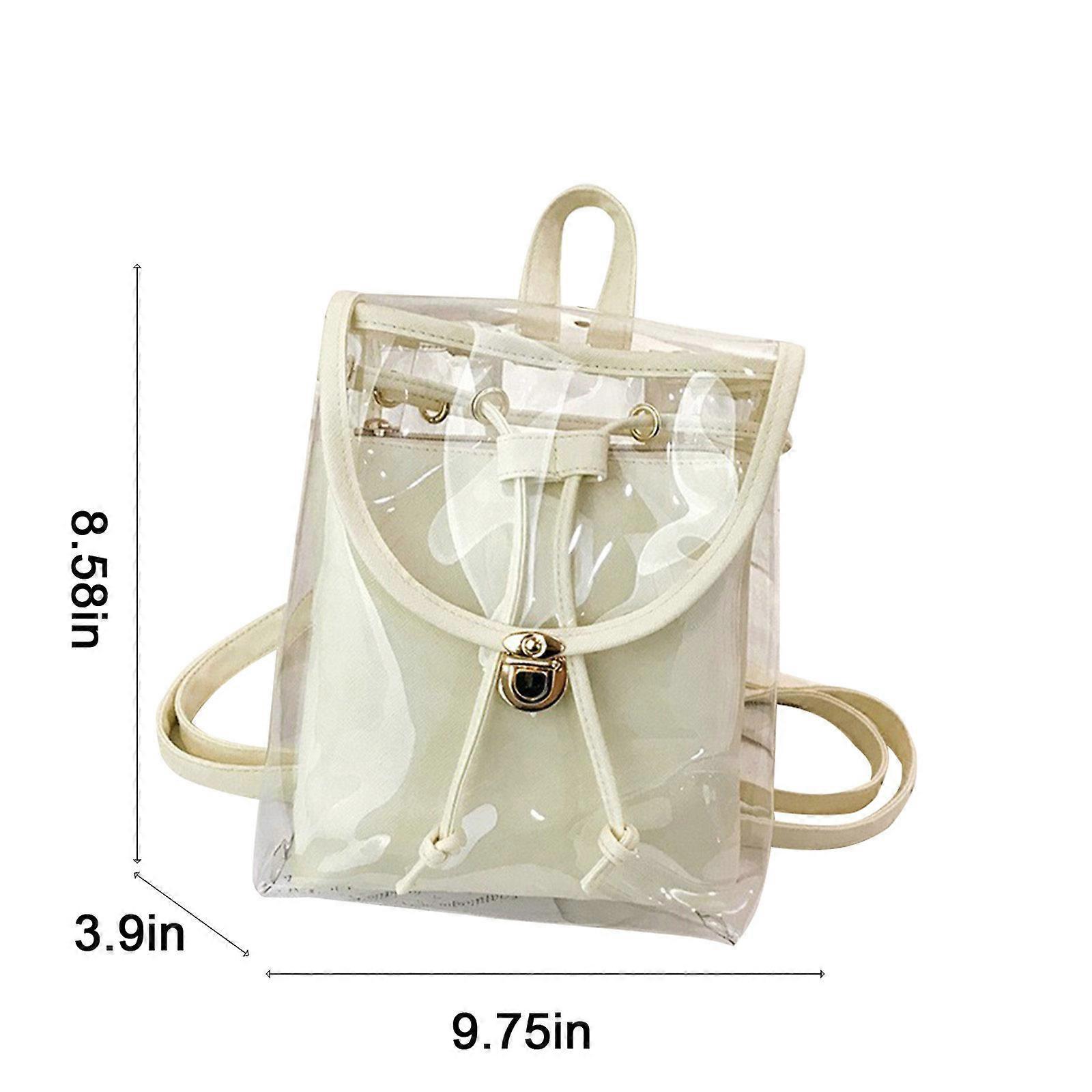 Transparent Backpack Handbag, Transparent Multipurpose Travel Bag ...