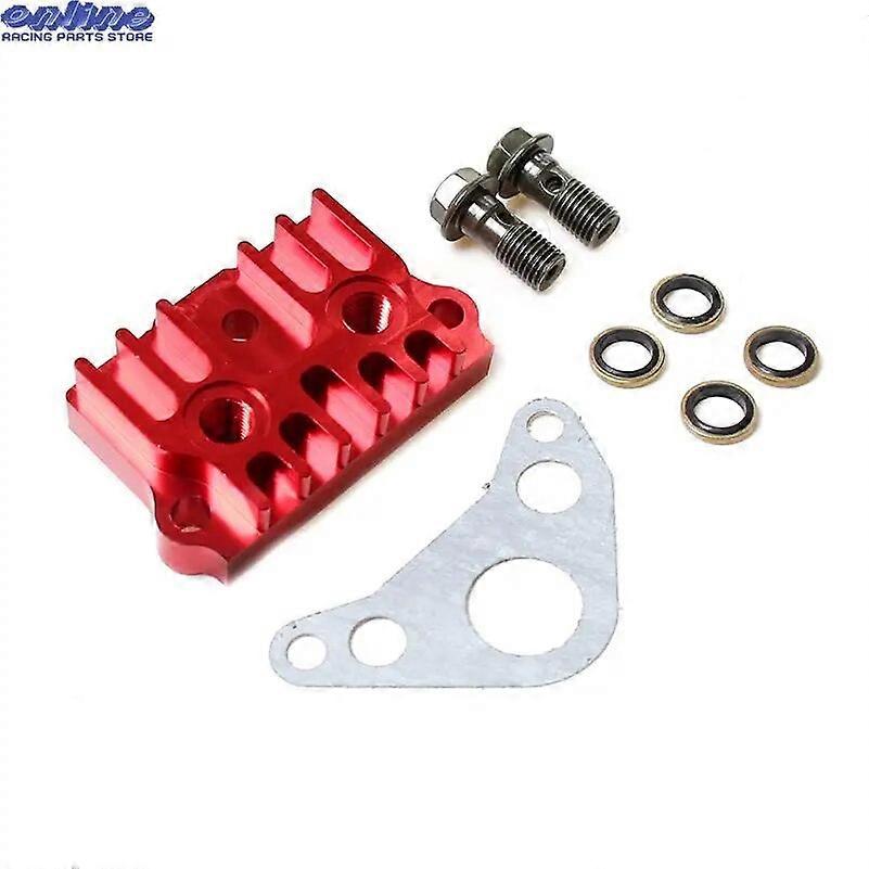 CNC Oil cooler radiator cooling adapter plate cylinder cover for ...