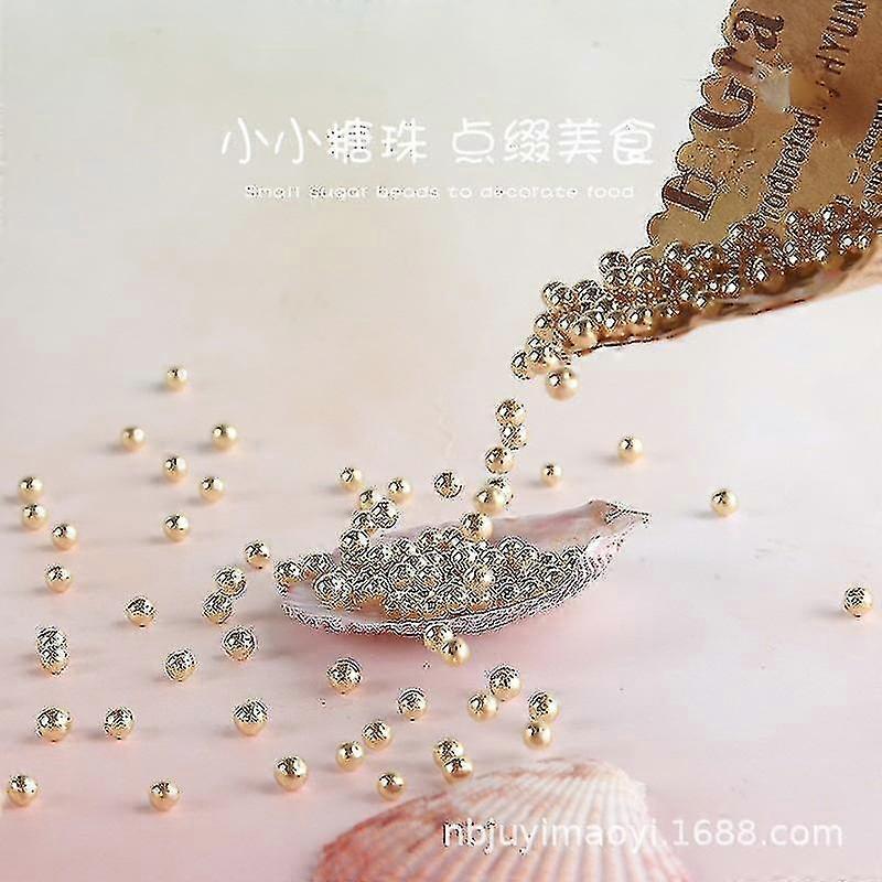 50g 2-14mm Edible Colorful Beads Pearl Sugar Ball Fondant Cake Baking ...