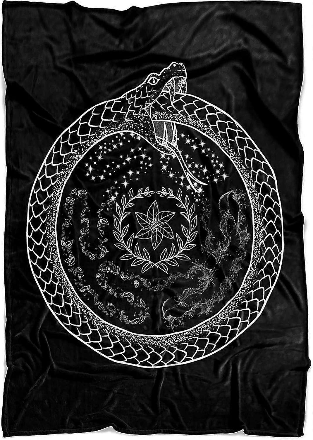 The Ghoulish Garb Hecate Wheel Throw Blanket - Ouroboros Greek Goddess ...