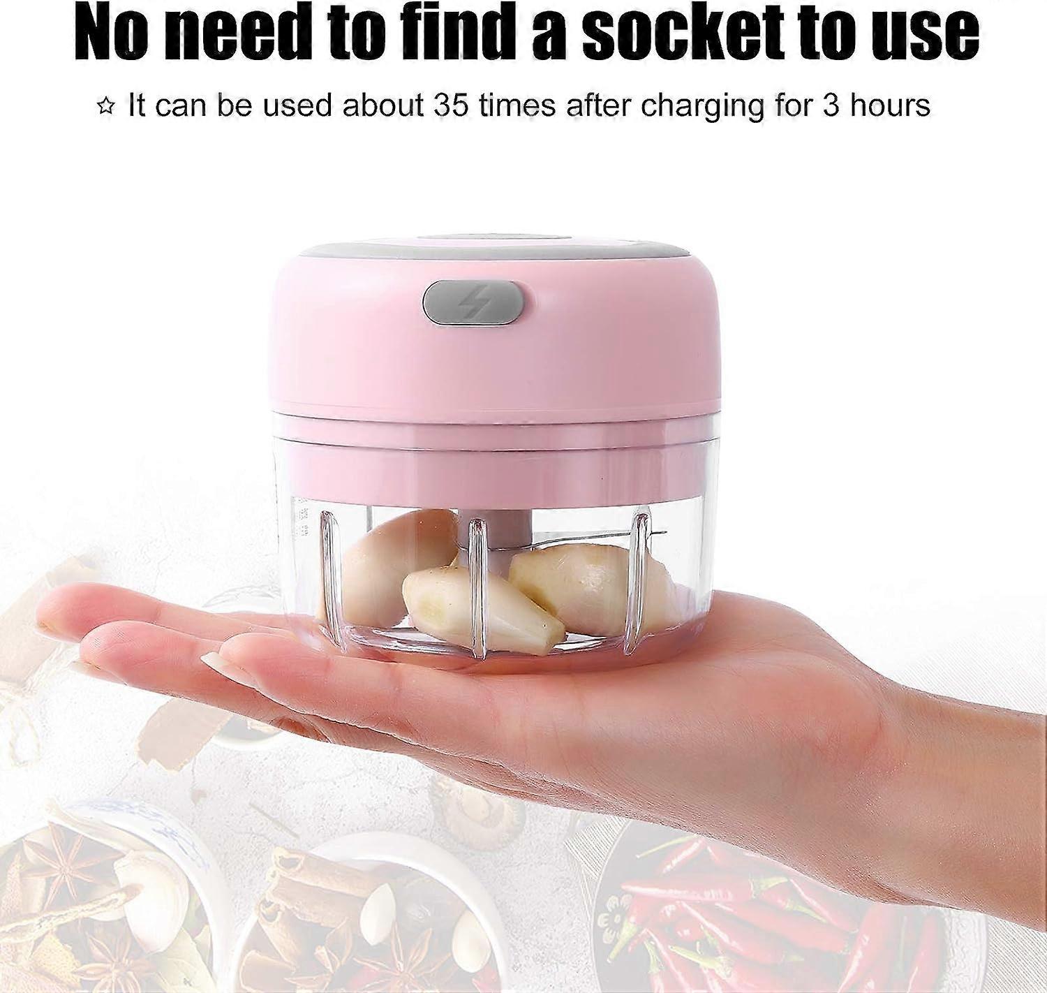 Electric Mini Garlic Chopper, Food Slicer And Chopper 100ML, Blender to ...