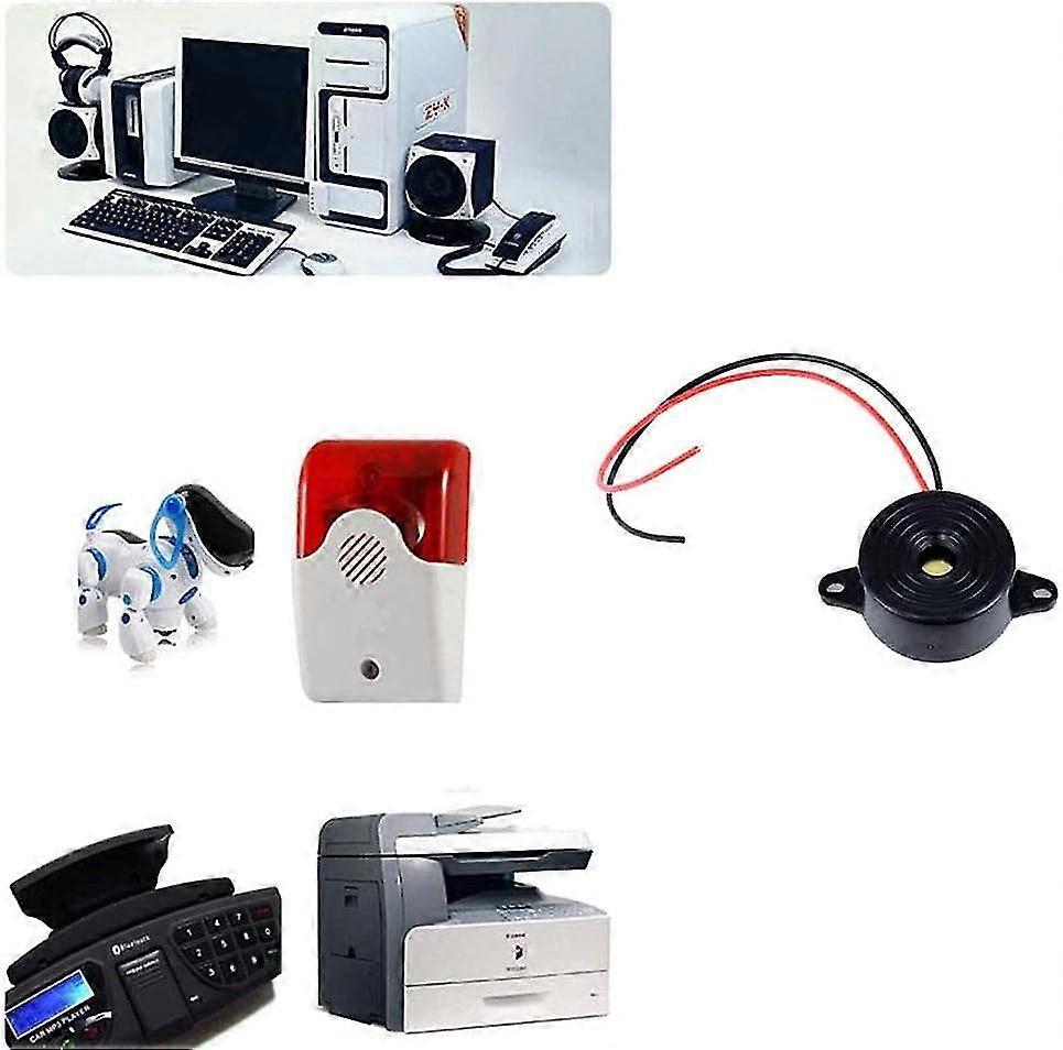 6 Pcs Electronic Buzzer Dc 3-24v 85db Electronic Sound Alarm Buzzer ...