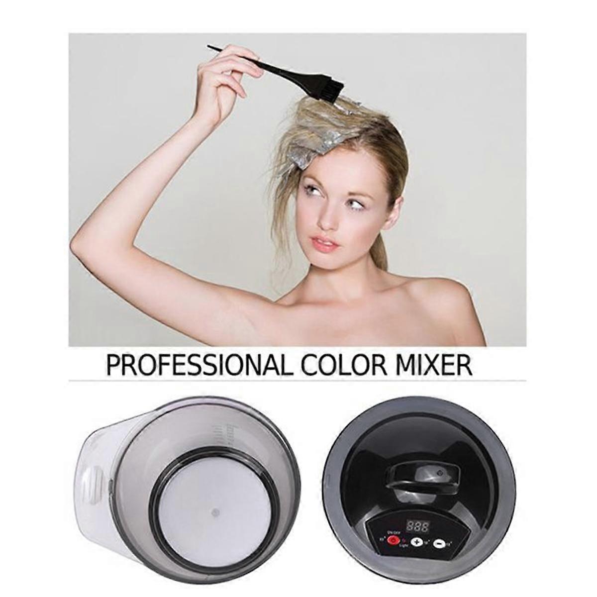 Electric Hair Coloring Bowl DIY Hair Color Wax Stirrer Tool Plastic ...
