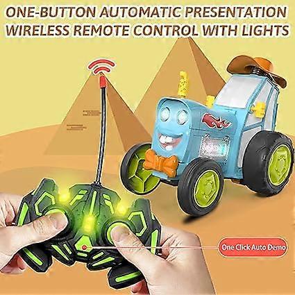 Crazy Jumping Cars, Rotating Cartoon Cars Remote Control Train Toy with ...