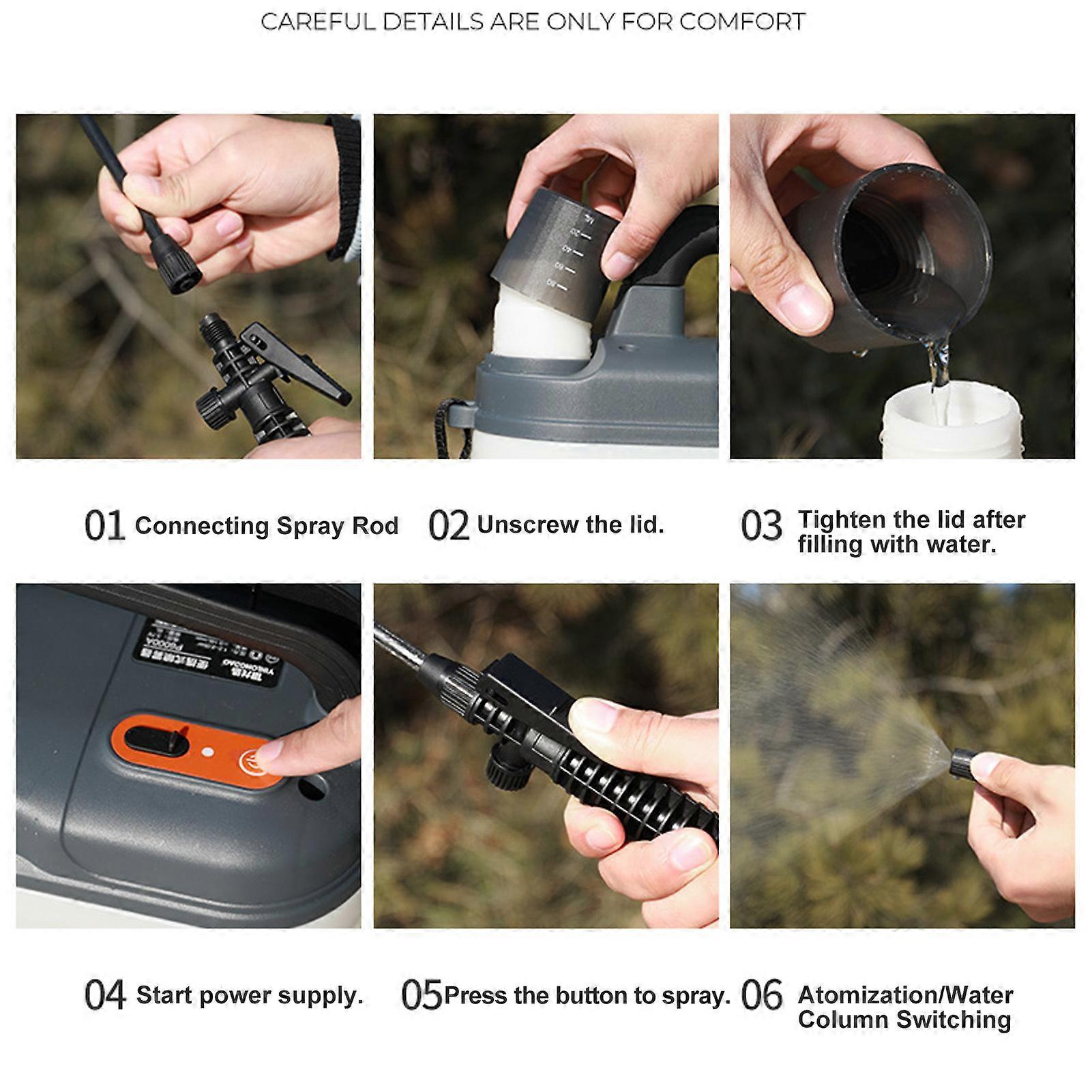 Electric Sprayer Home Rechargeable Spray Insecticide Bottle Intelligent ...