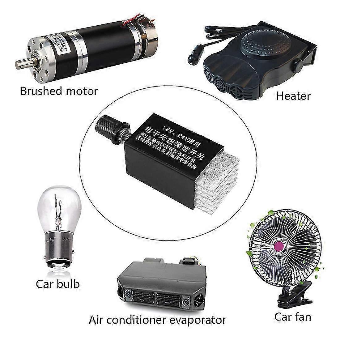 1pc Motor Speed Regulator DC 12V/24V 10 A Motor Speed Controller Switch ...