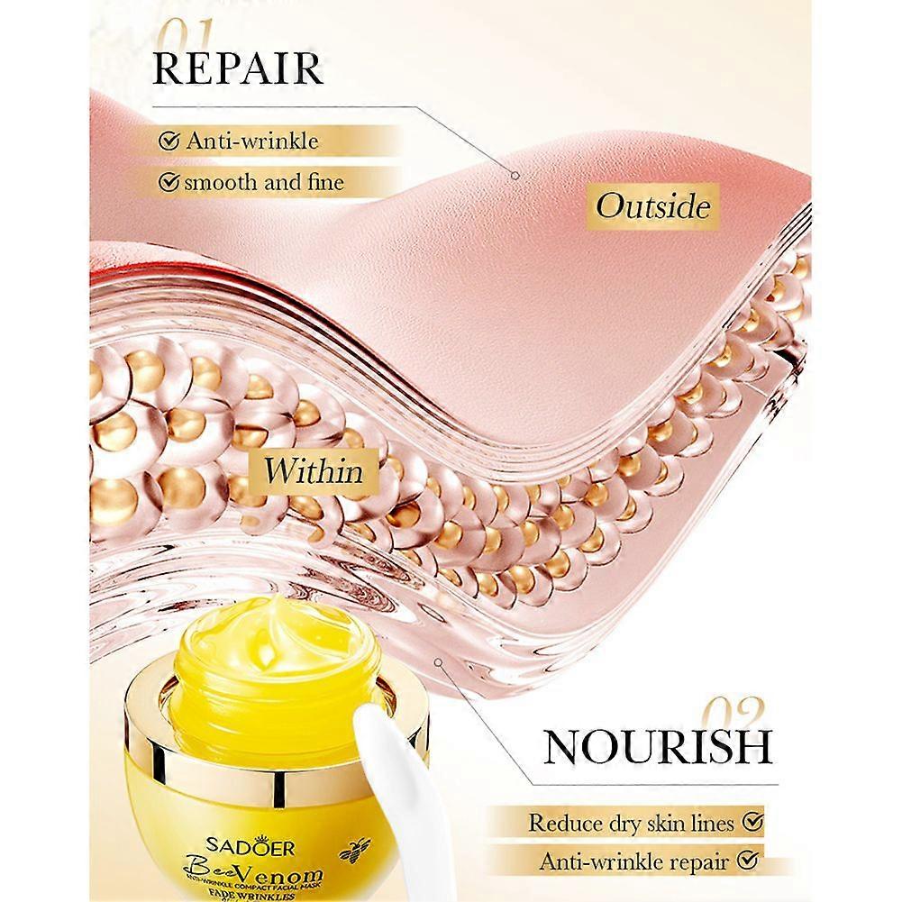 65g Bee Venom Face Mask for Women, Moisturizing & Hydrating Treatment ...