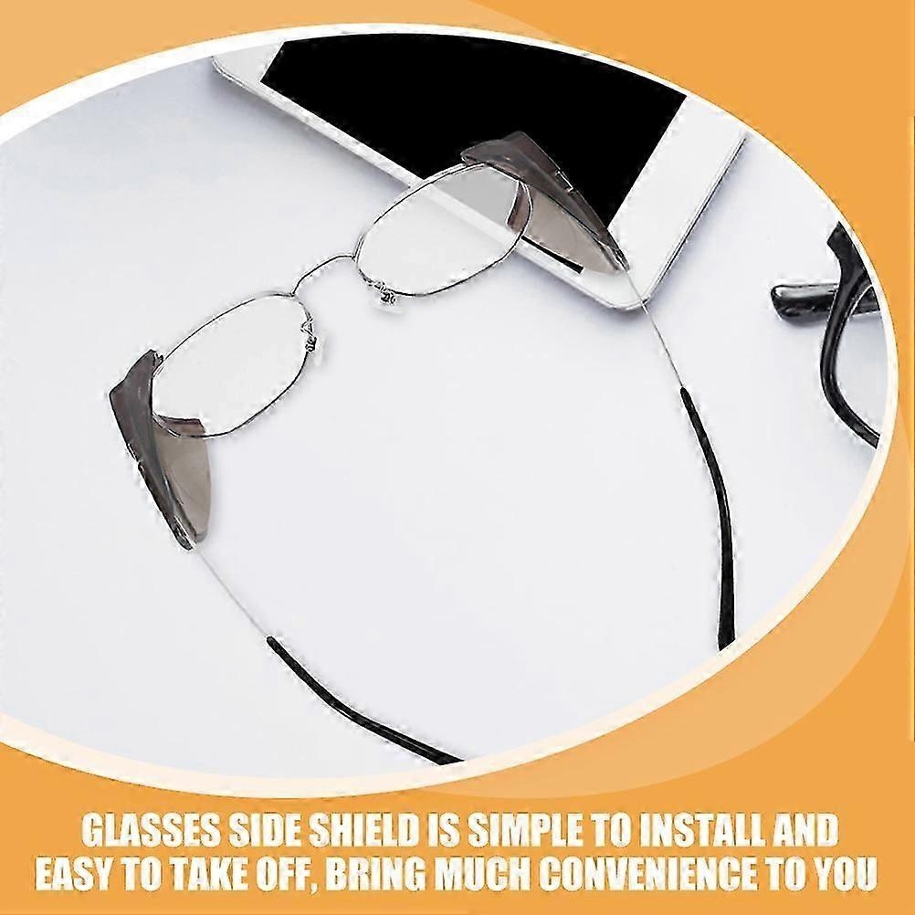 4 Pairs of Eyeglasses Side Shield for Protection Replacement Eyeglasses ...
