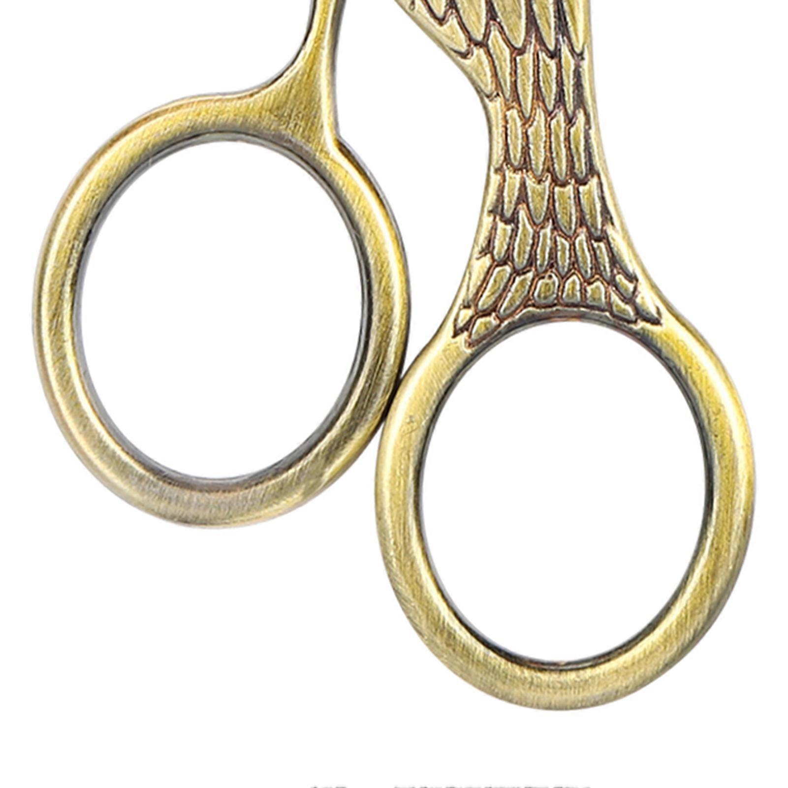 Bronze Vintage Craft Scissors Bird Shape Stainless Steel Sharp Tip ...