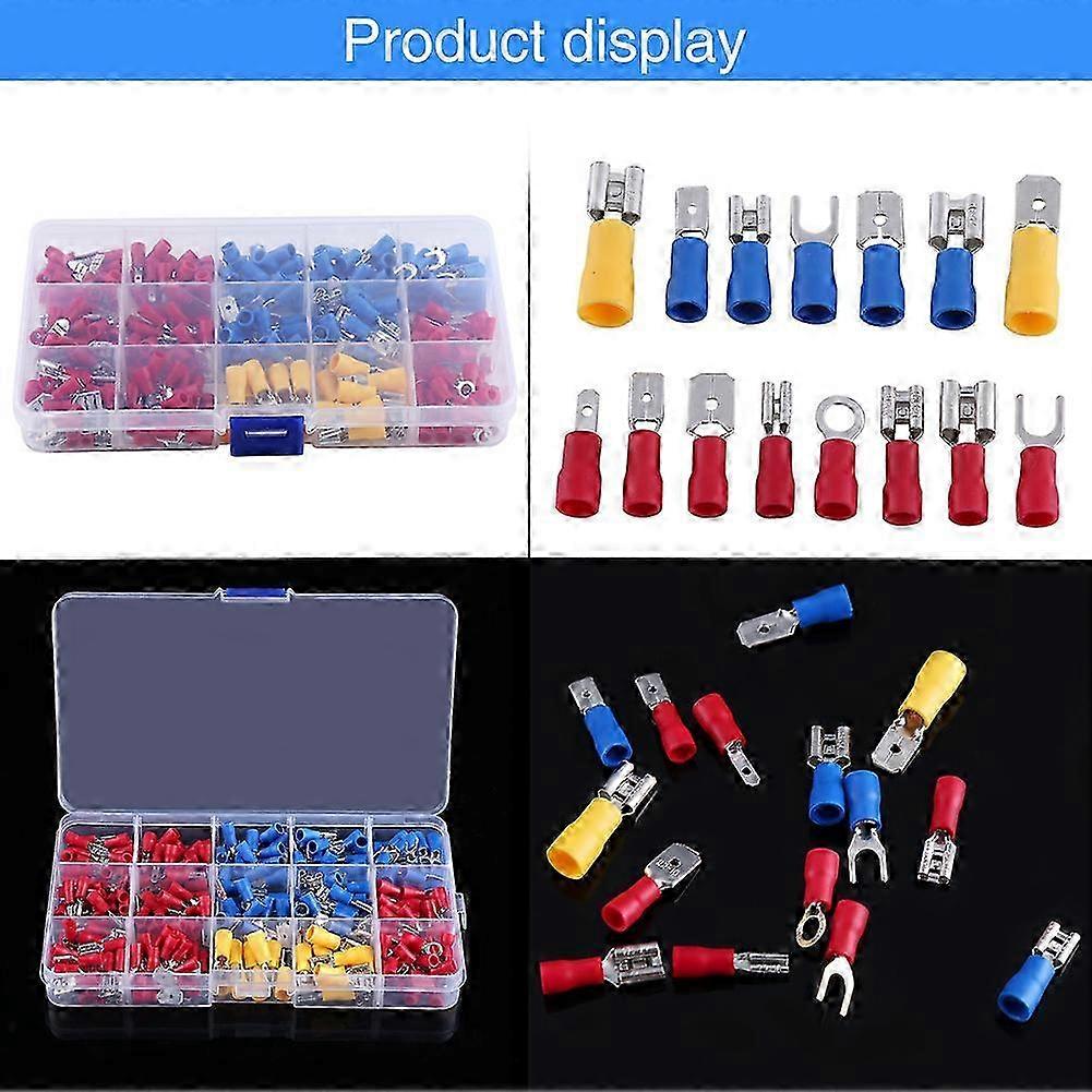280-Piece Assorted Electrical Wire Crimp Terminals Connector Kit Set ...