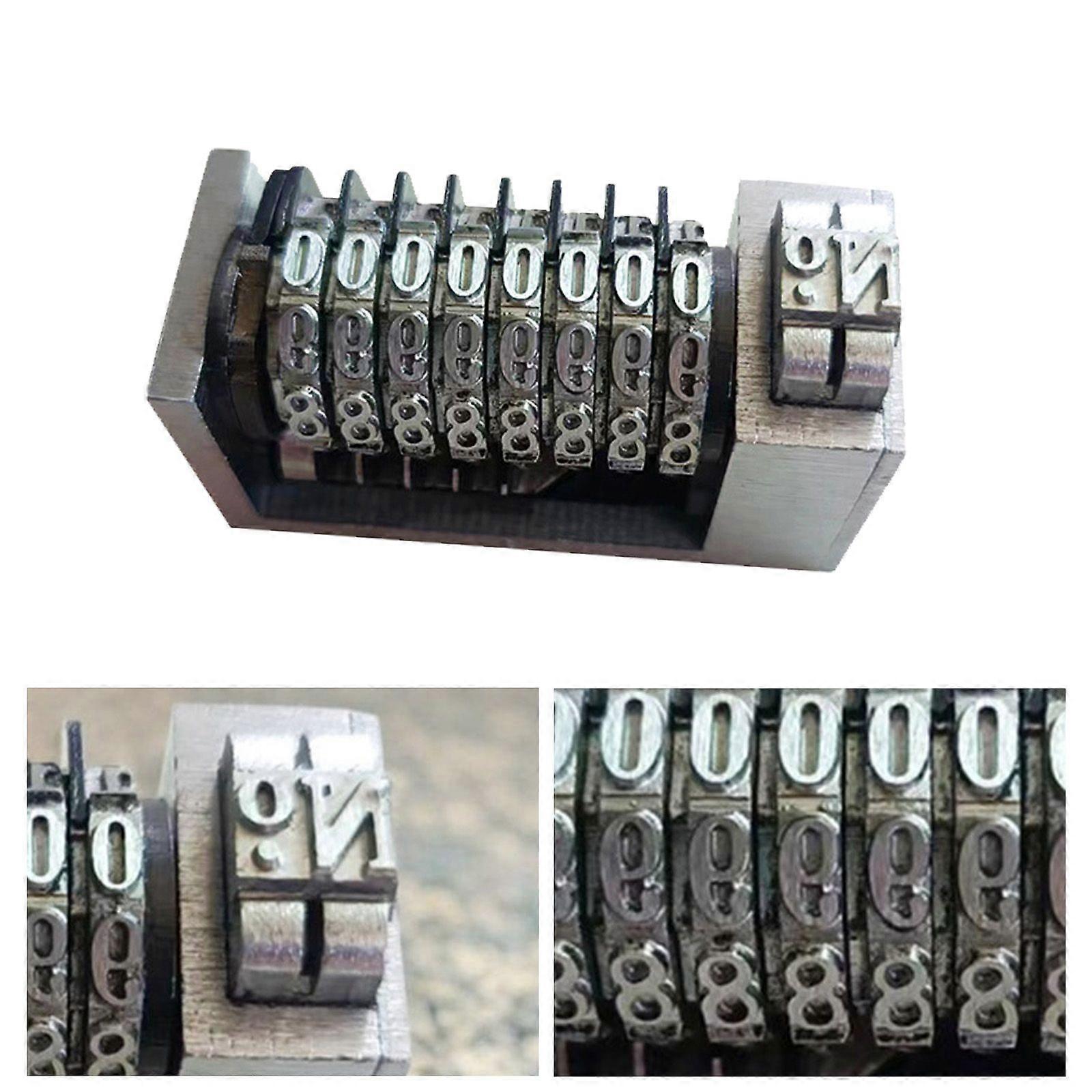 6 Digits Numbering Machine Forward for Letterpress Number Coding 4X8 ...