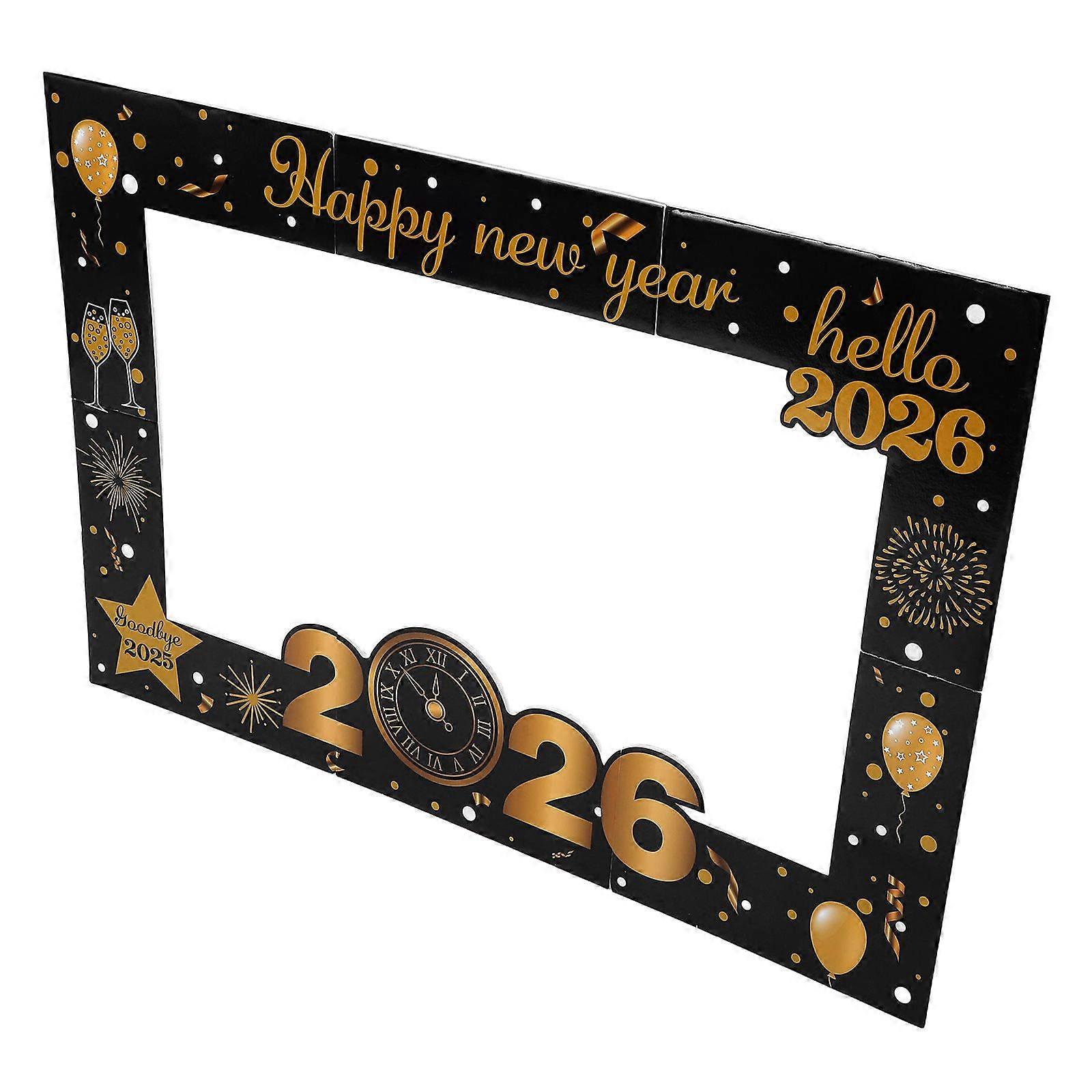 New Years Party Photo Frame Props 2026 Happy New Year Eve Photo Booth ...