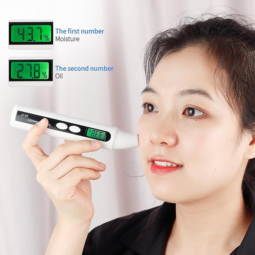 Lcd Display Skin Analyzer Skin Moisture Tester Skin Oil Test Meter ...