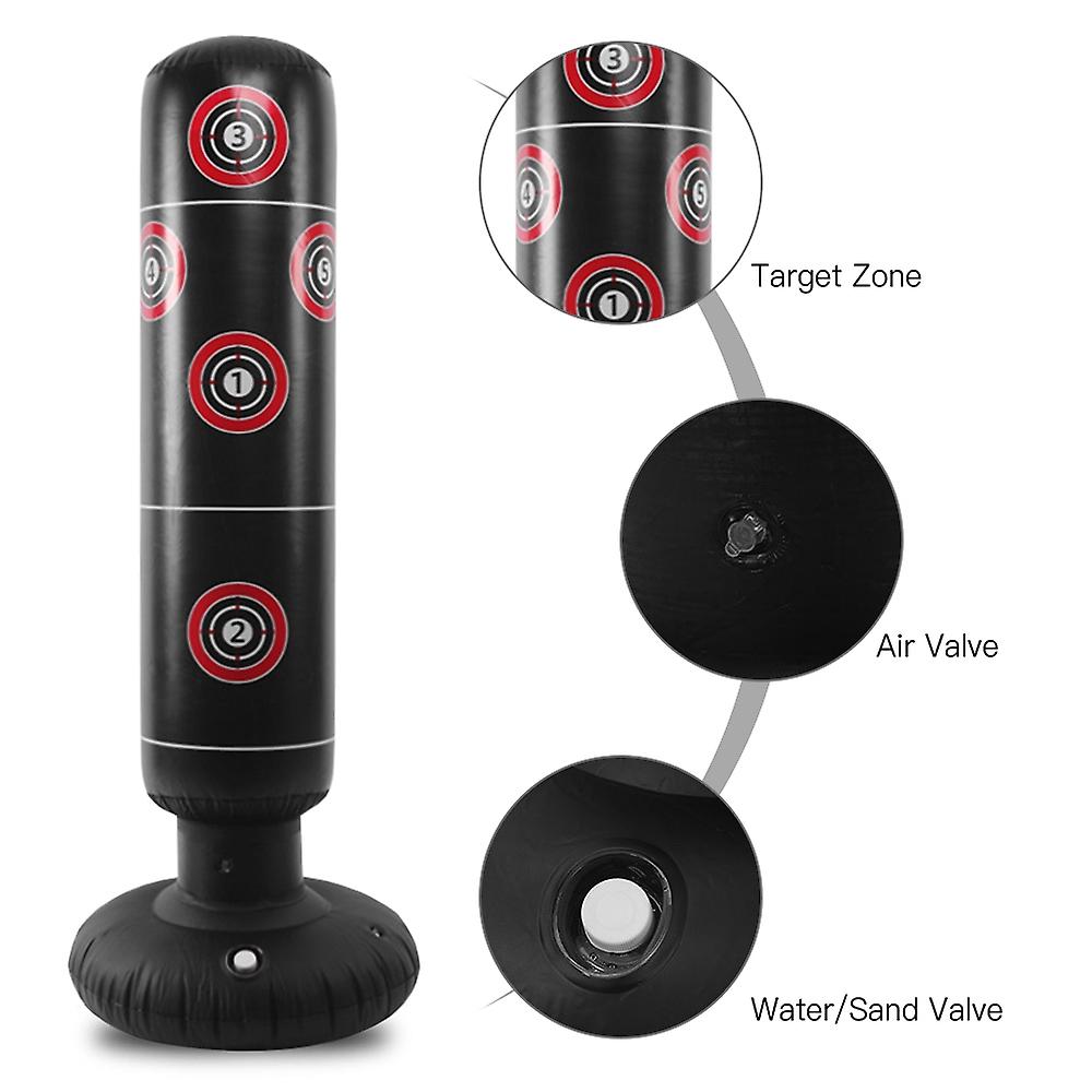 Fitness Punching Bag Inflatable Punching Bag Stand Boxing Bag Toy PVC ...