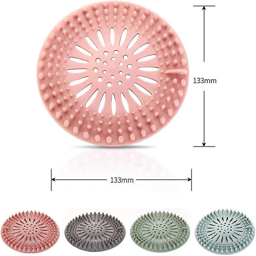 4 Pieces Of Silicone Hair Filter, Universal Drainage Protection Device ...