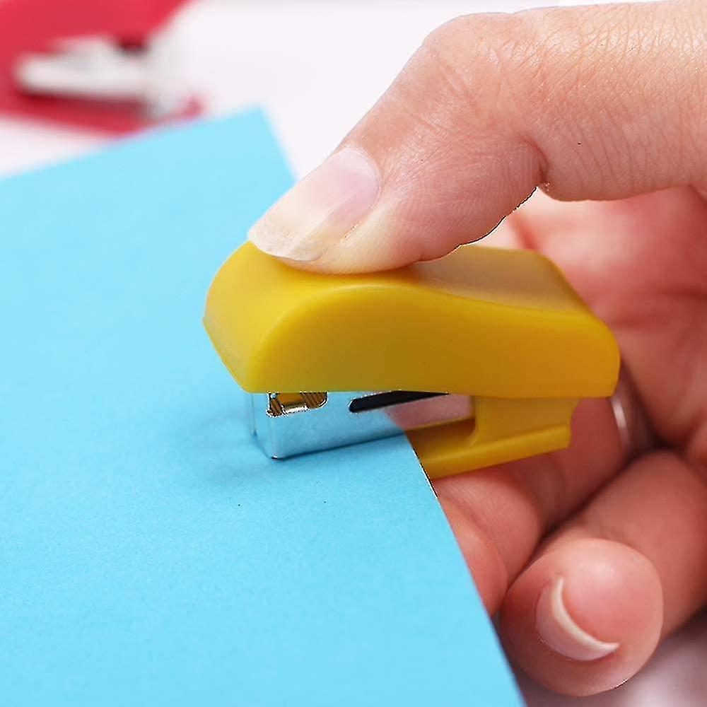 10 Set Mini Office Stapler With 10# Staples, Small Hand Stapler ...