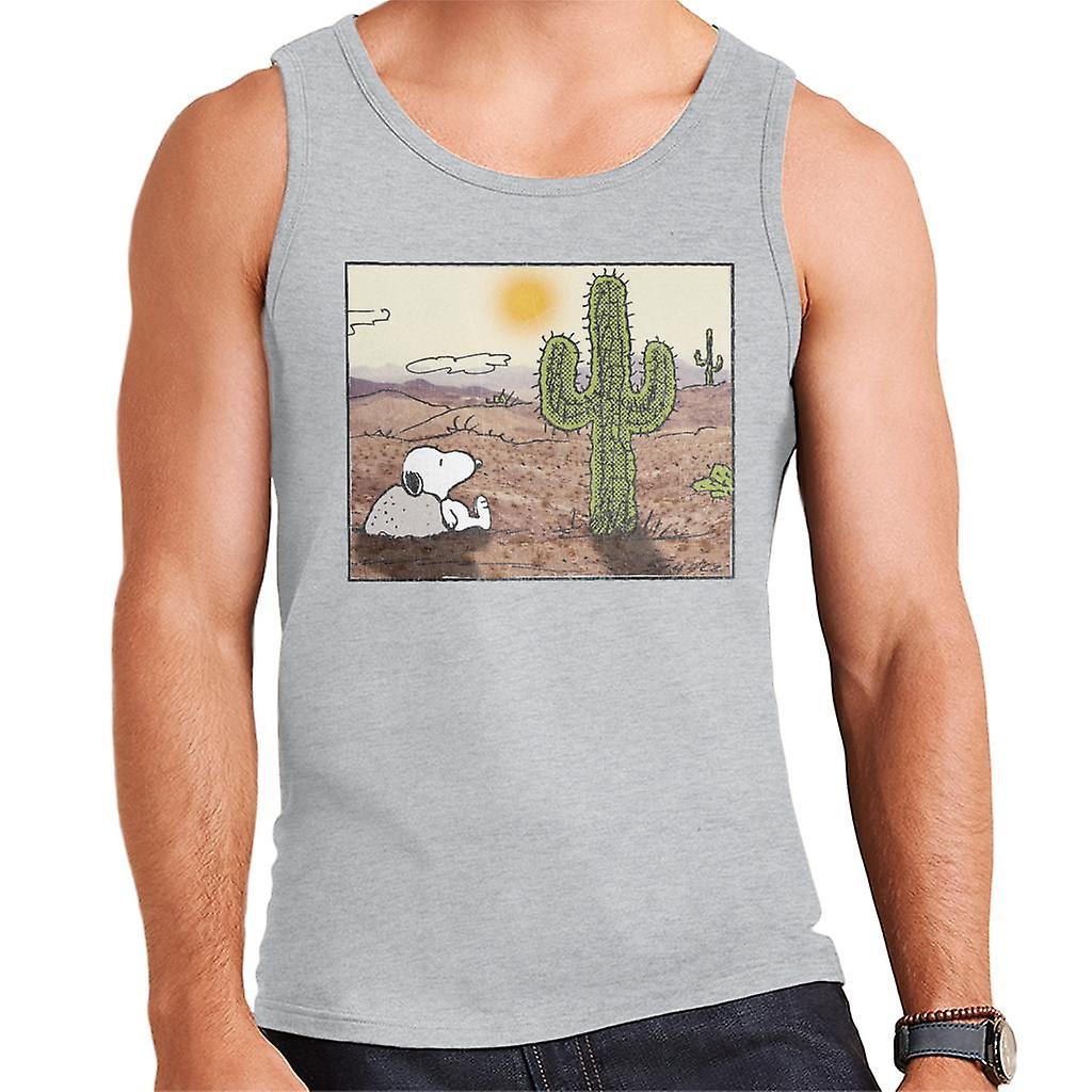 Peanuts Snoopy Cactus In The Desert Men's Vest | Fruugo US