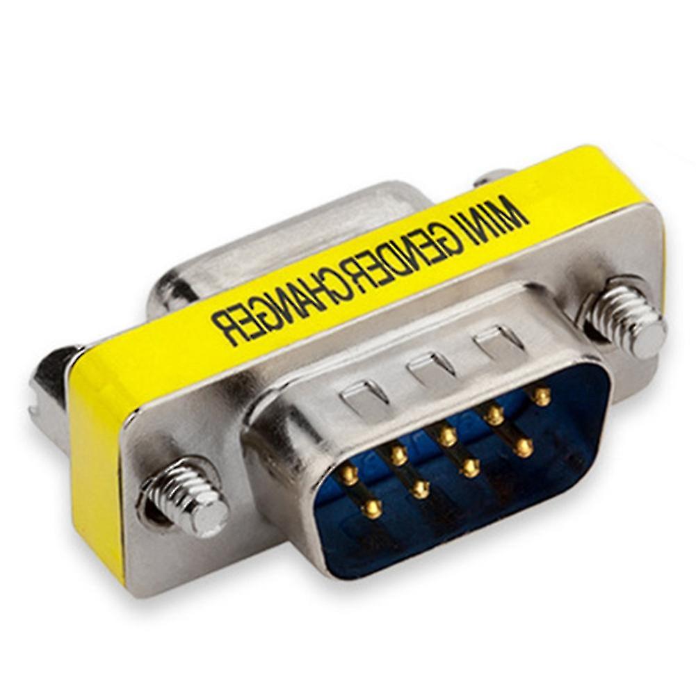 4x Db9 Computer Video Adapter Db9 Male To Female Serial Port To Hole 9 ...