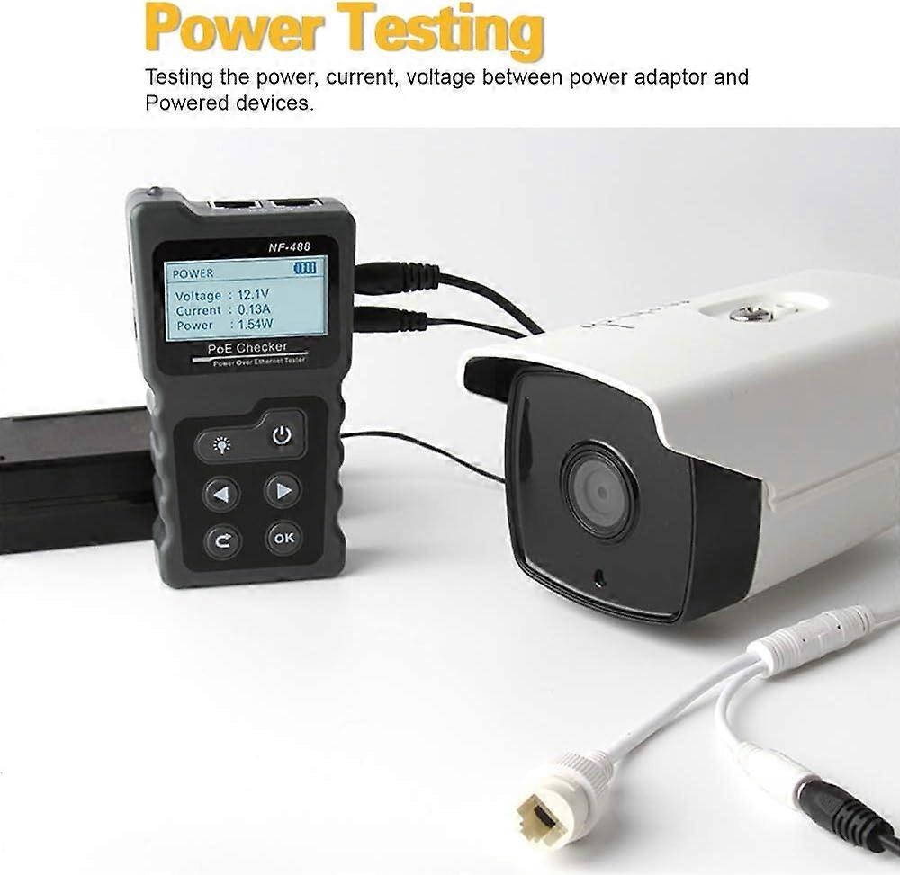 Cable tester Hancaner meter Network cable tester RJ45 patch cable ...