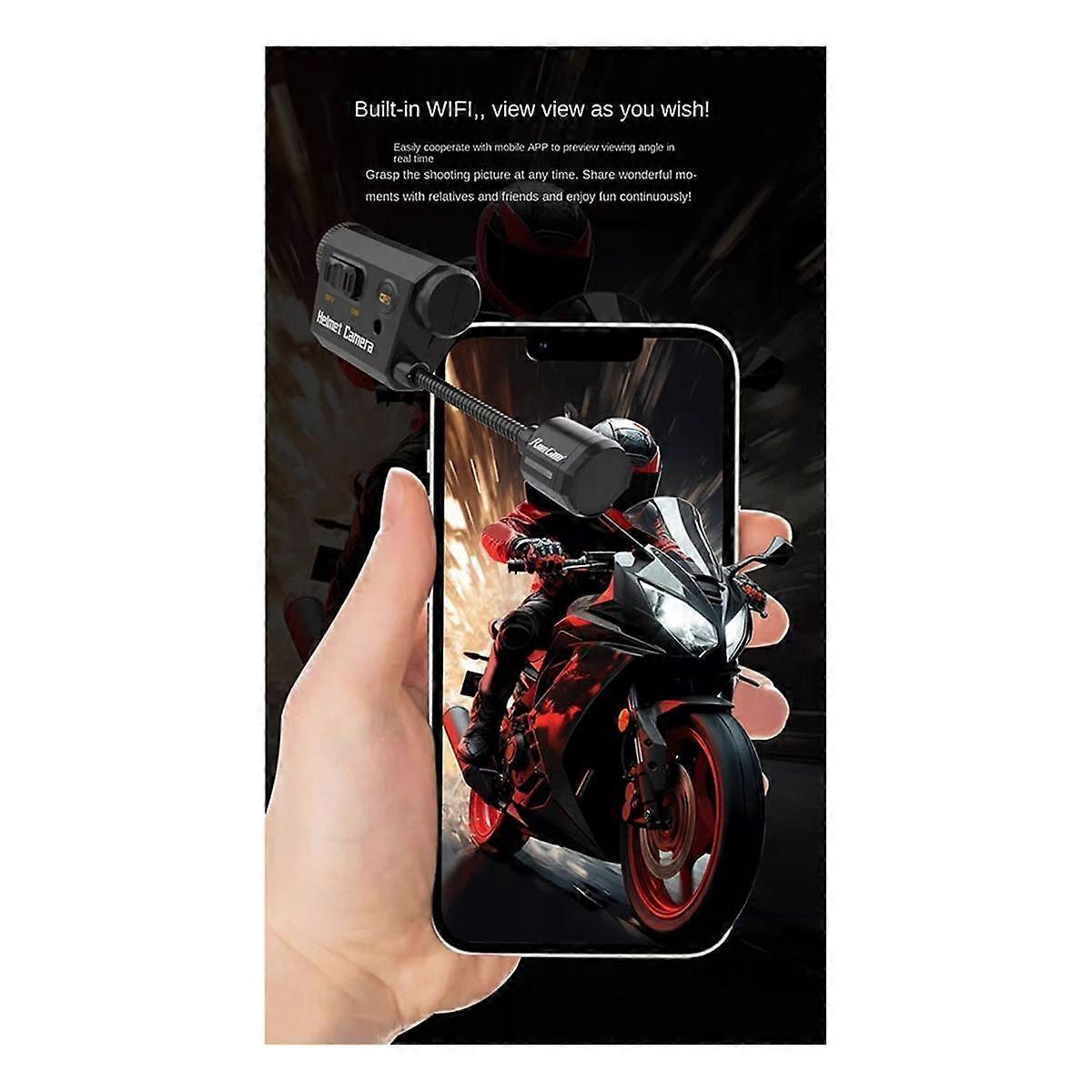 Helmet Camera Face Mask Recorder Recording Long Battery Life 1920X1080 ...