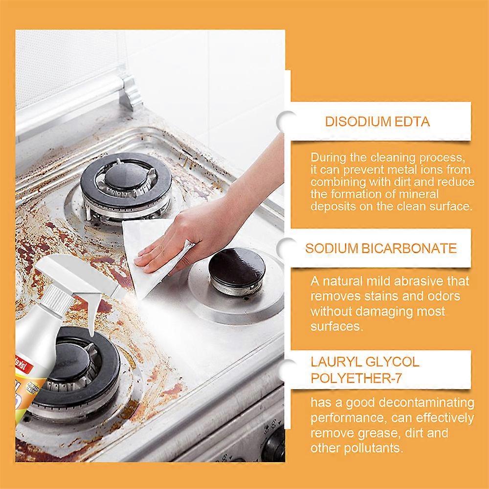 Kitchen Cleaner Spray Foam Grease Degreaser Remove Oil Dirt Cleaning ...