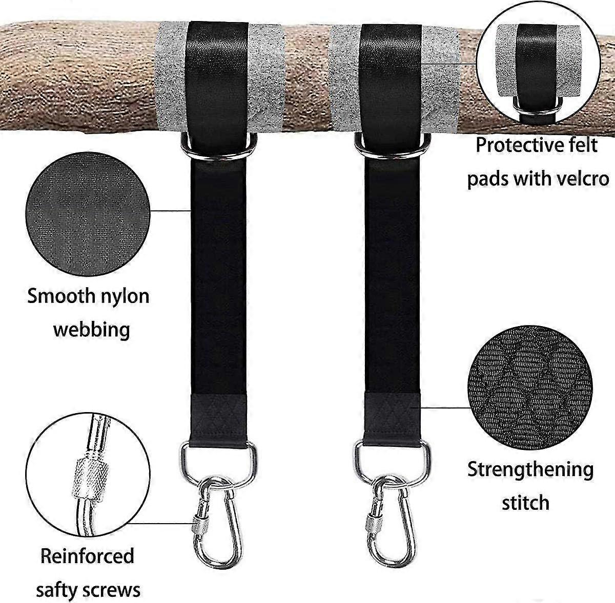 Tree Swing Hanging Straps Kit,Outdoor 5ft Swing Straps,2 Heavy Duty ...