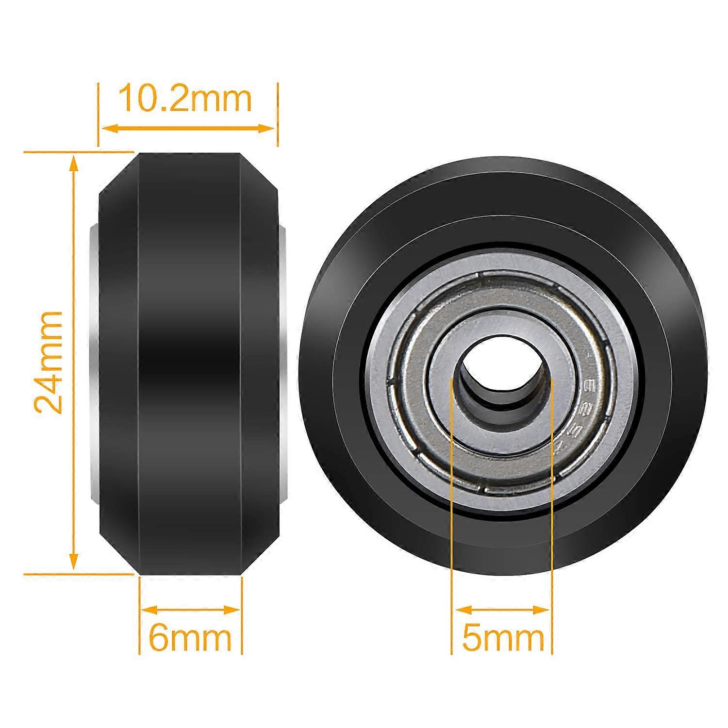 Equipment Big Plastic Pulley Wheel With Bearings Passive Round Wheel ...