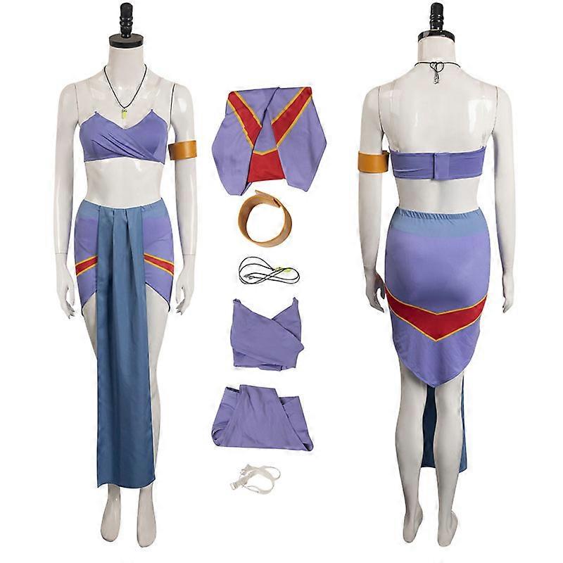 Kida Cosplay Costume Tube Top Skirt Necklace Princess Role Playing ...