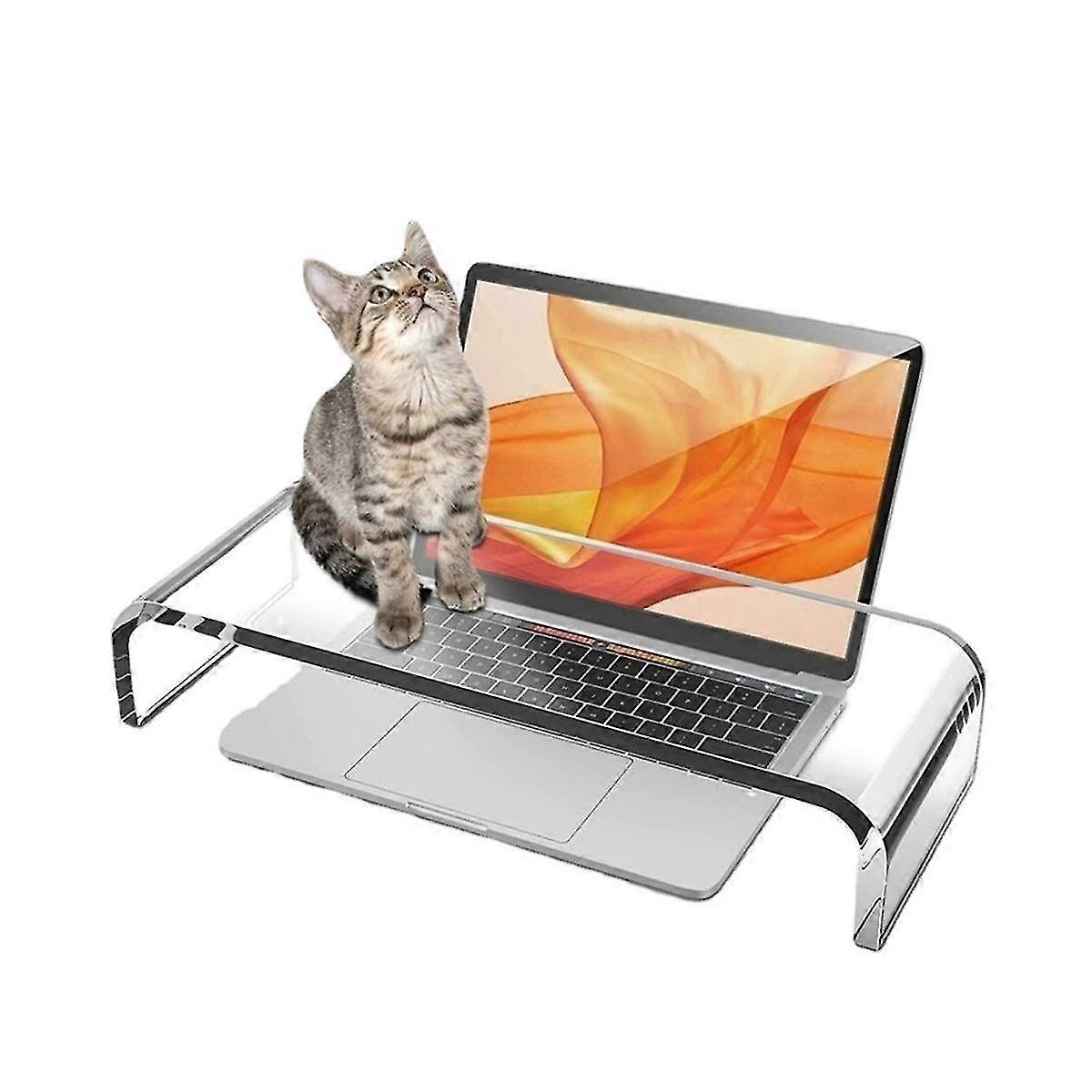 Computer Monitor Heightening Rack Acrylic U-shaped Display Rack Desk ...