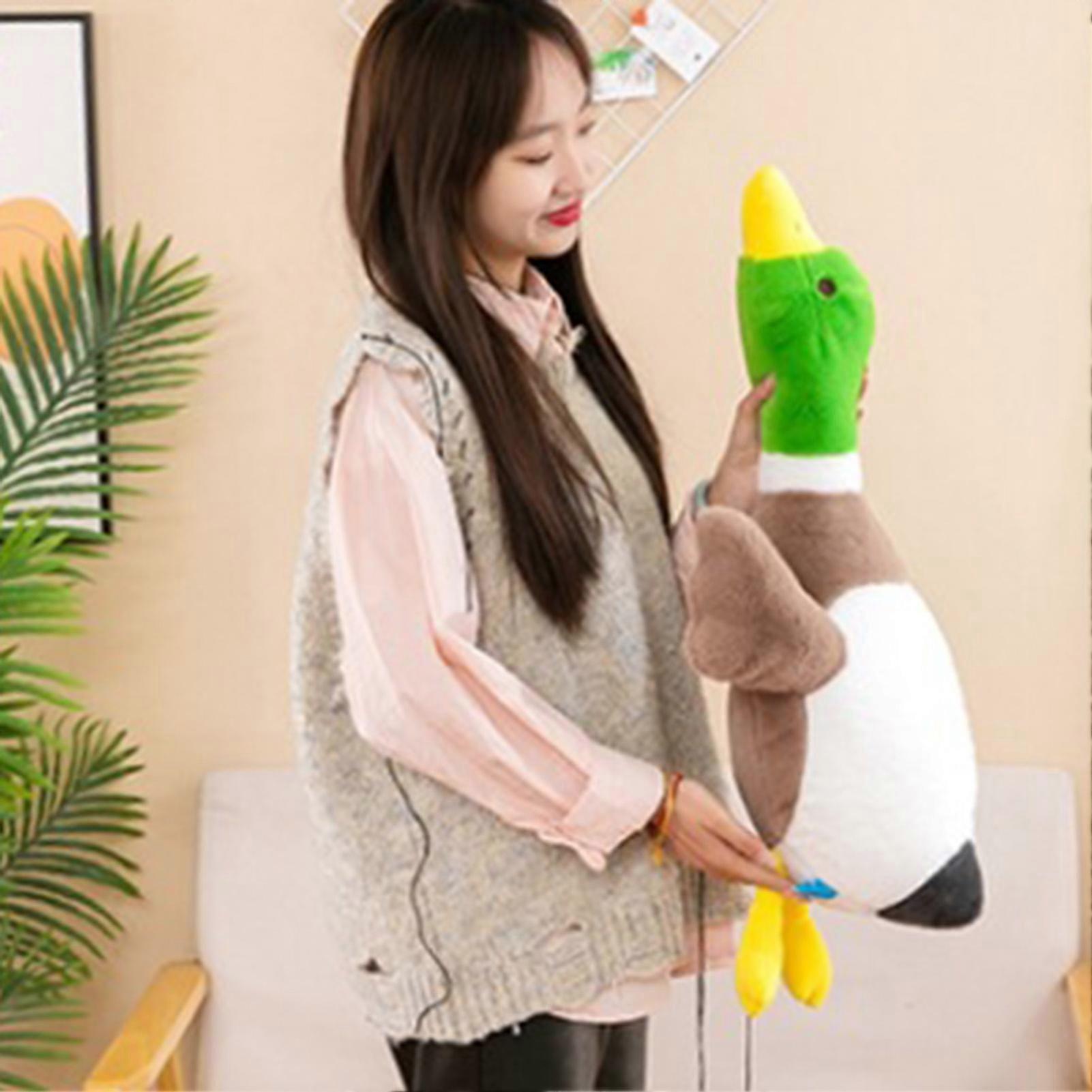 Kawaii Green-headed Duck Plush Toys Realistic Stuffed Doll Creative ...