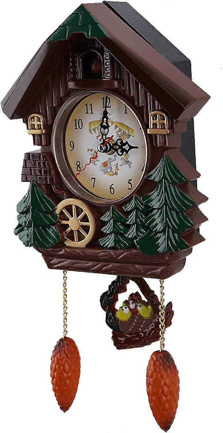 Cuckoo Clock,Traditional Black Forest Clock Antique Wooden Pendulum ...