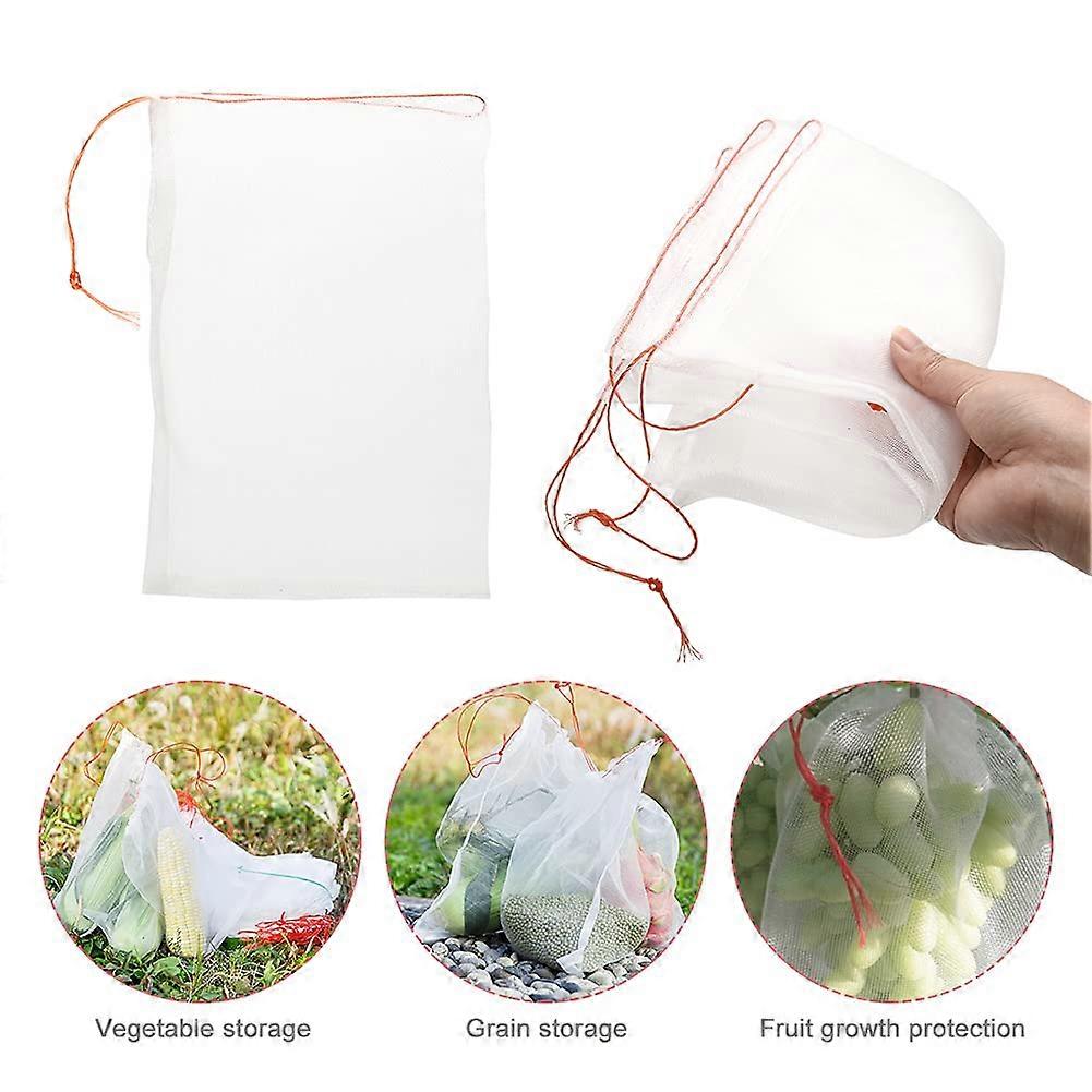 50 PCS Fruit Protection Bags, Insects Mosquito Bug Net Barrier Bag ...