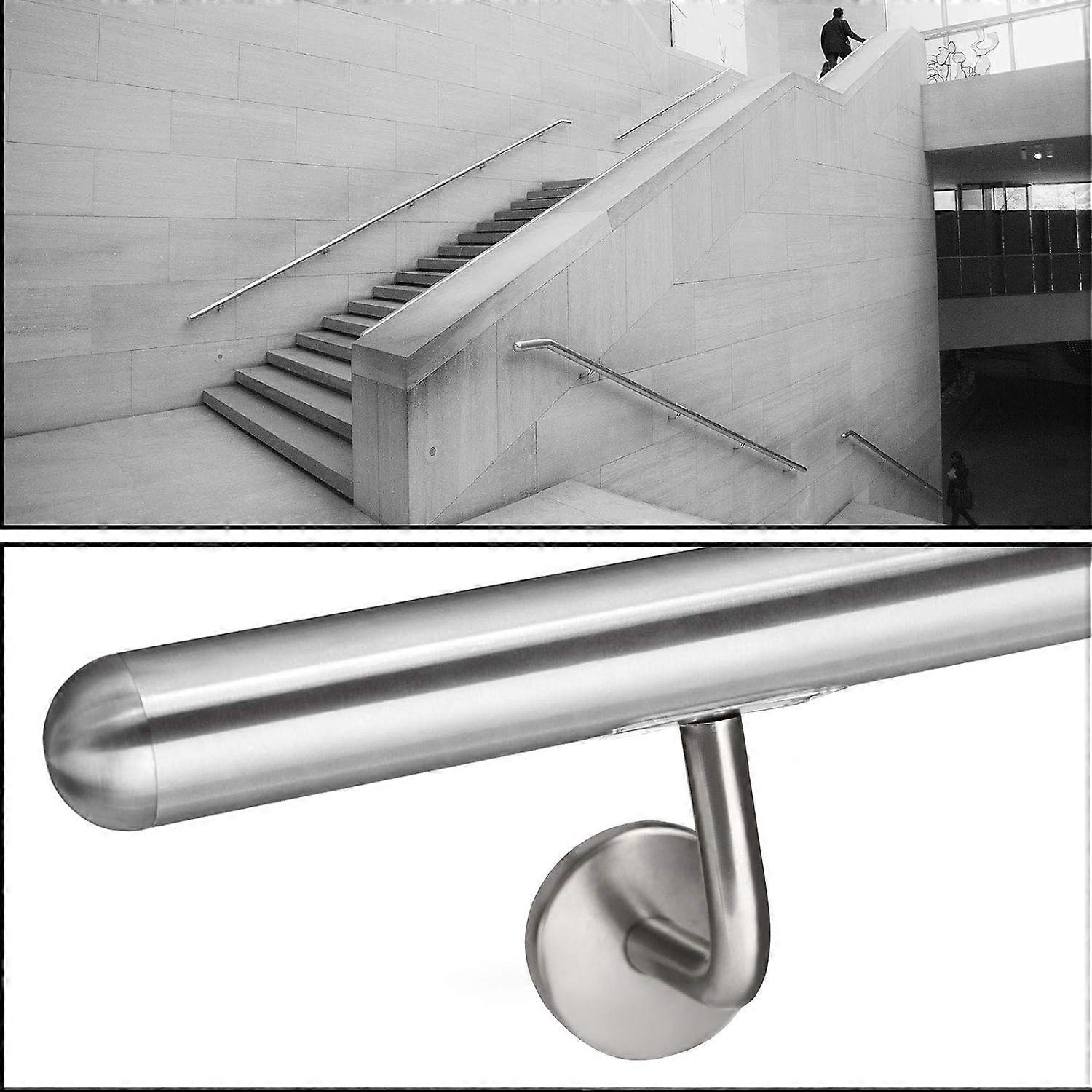 Pack Stainless Steel Handrail Brackets, Curved Handrail Brackets for ...