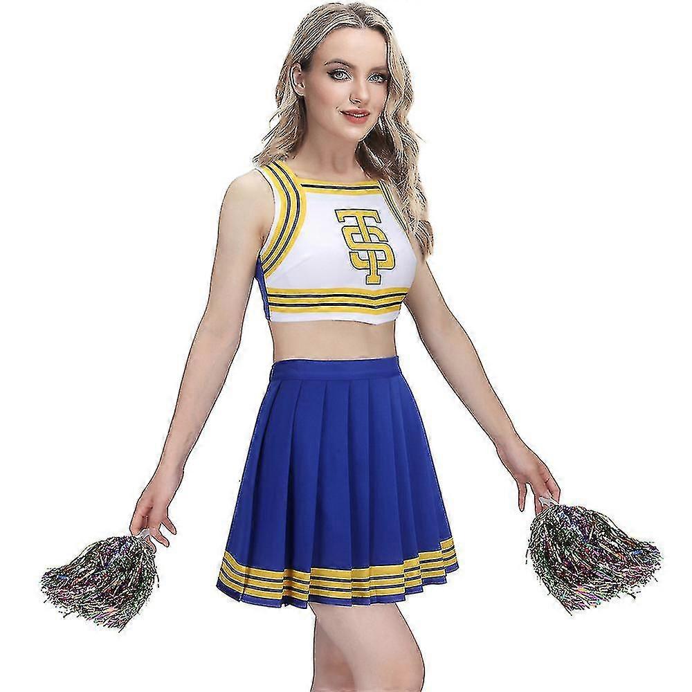 Taylor Cheerleader Uniform Ts Shake It Off Blue White Cheerleading ...