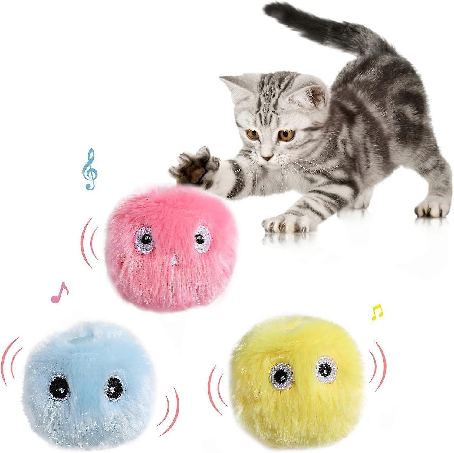 Cat Toy Ball, Interactive Barking Cats Playing with Toy Balls, Upgrade ...